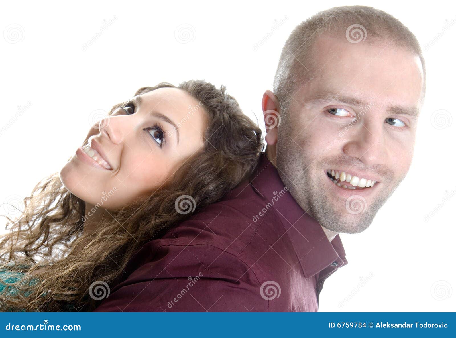 Smiling at each other stock photo. Image of couple, romantic - 6759784