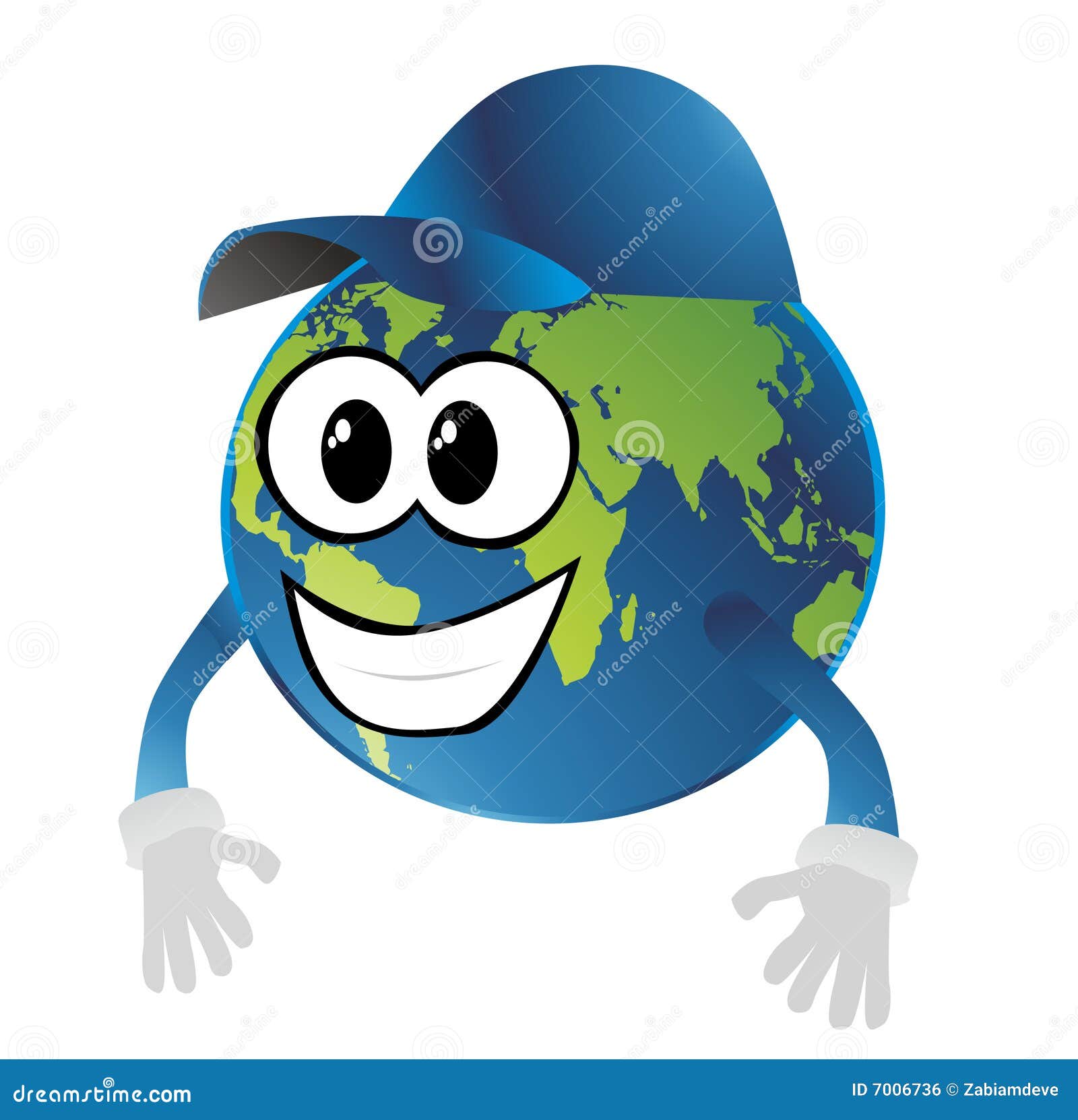Animated Earth Smiling
