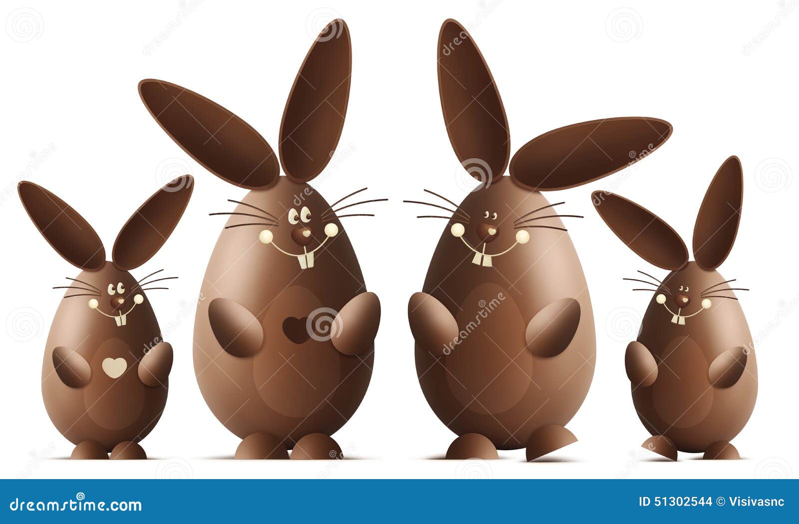 Chocolate Easter Bunny Cartoon