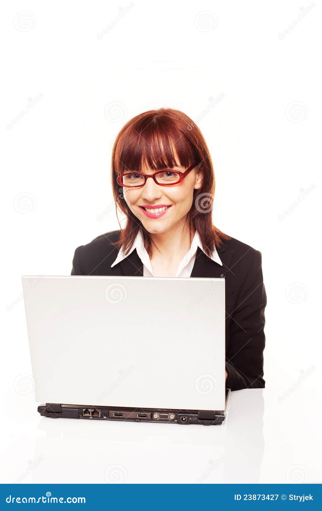 Smiling Efficient Secretary Stock Image - Image of person, assistant ...