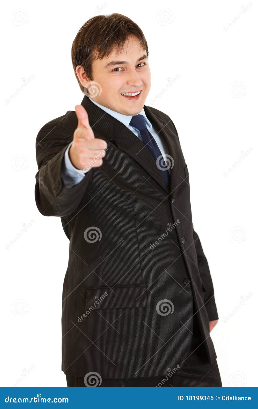 Smiling Elegant Businessman Pointing Finger at You Stock Image - Image ... Smiling Elegant Businessman Pointing Finger at You Stock Image - Image ...