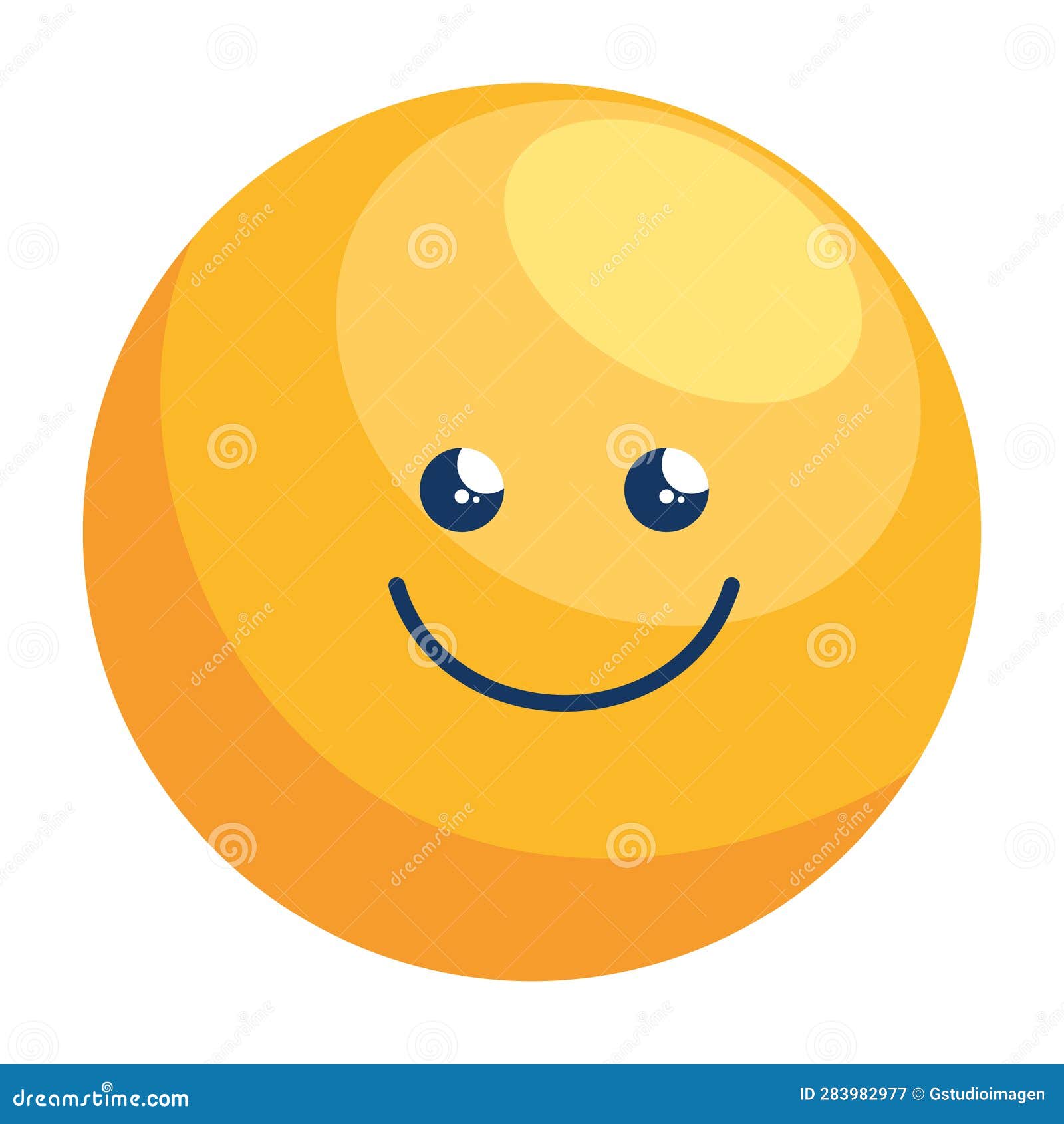 Smiling emoji comic stock vector. Illustration of eyes - 283982977