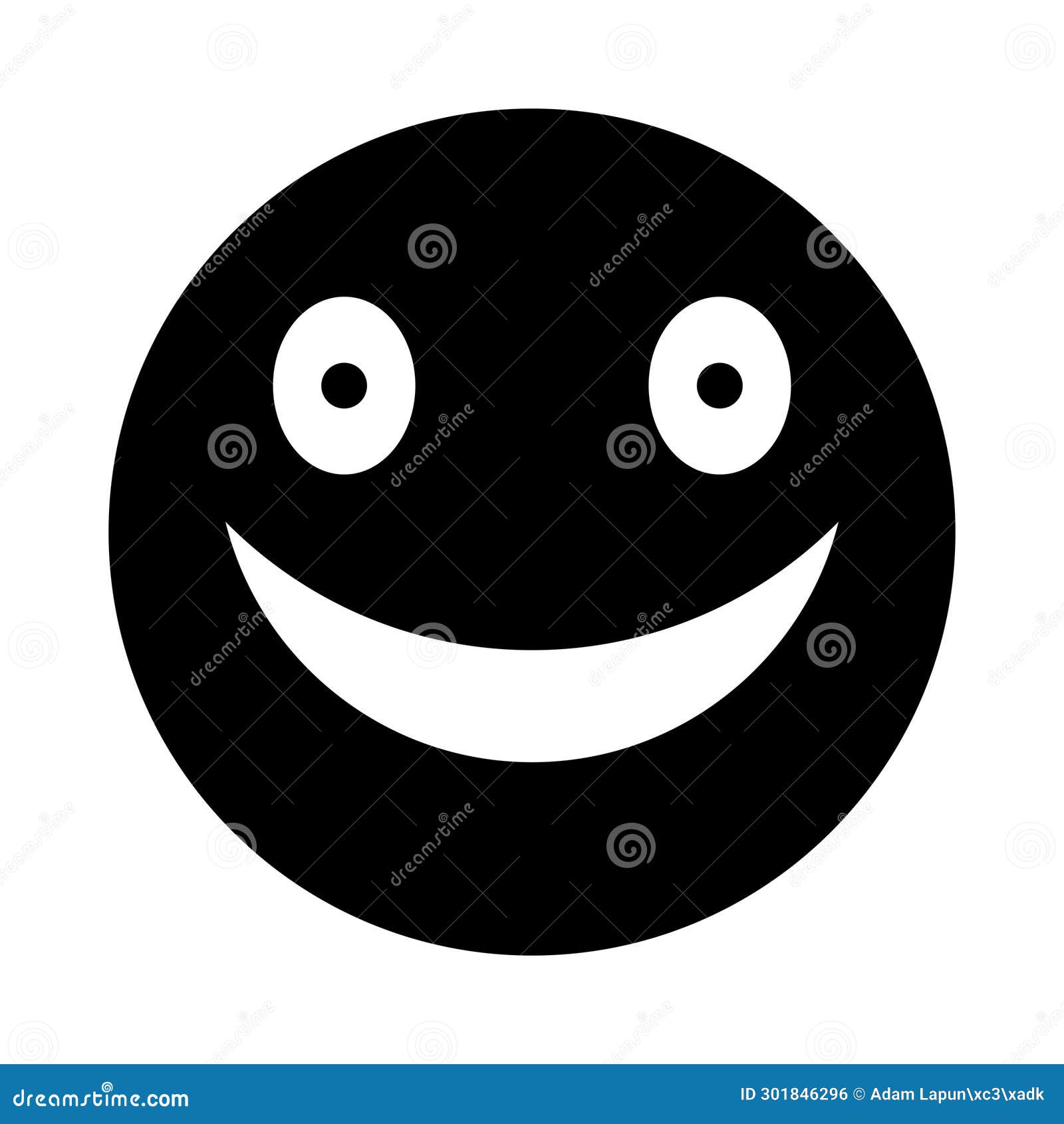 Smiling Emoji Vector Icon on White Background Stock Vector ...