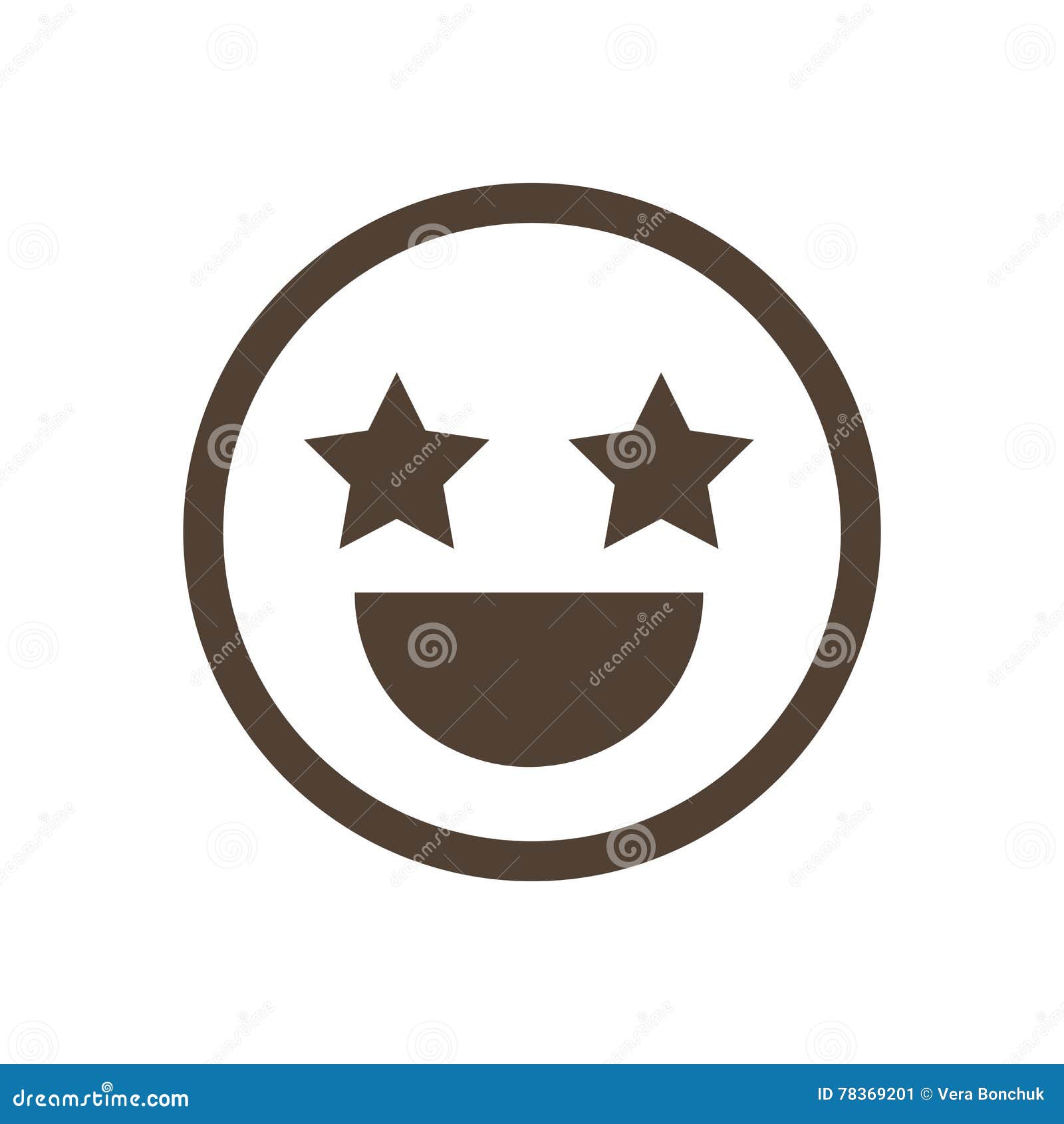 Smiling Emoticon. Human Emotion Icon Stock Illustration - Illustration ...