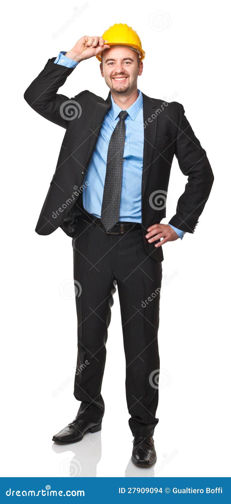 Smiling engineer stock photo. Image of white, businessman - 27909094
