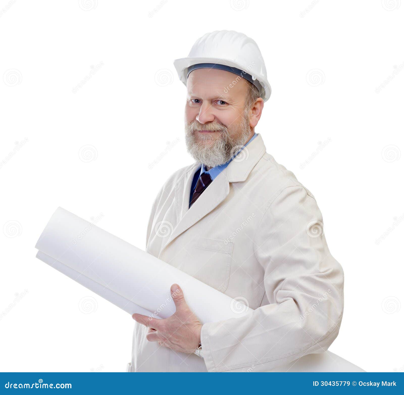 Smiling engineer stock image. Image of industry, plan - 30435779