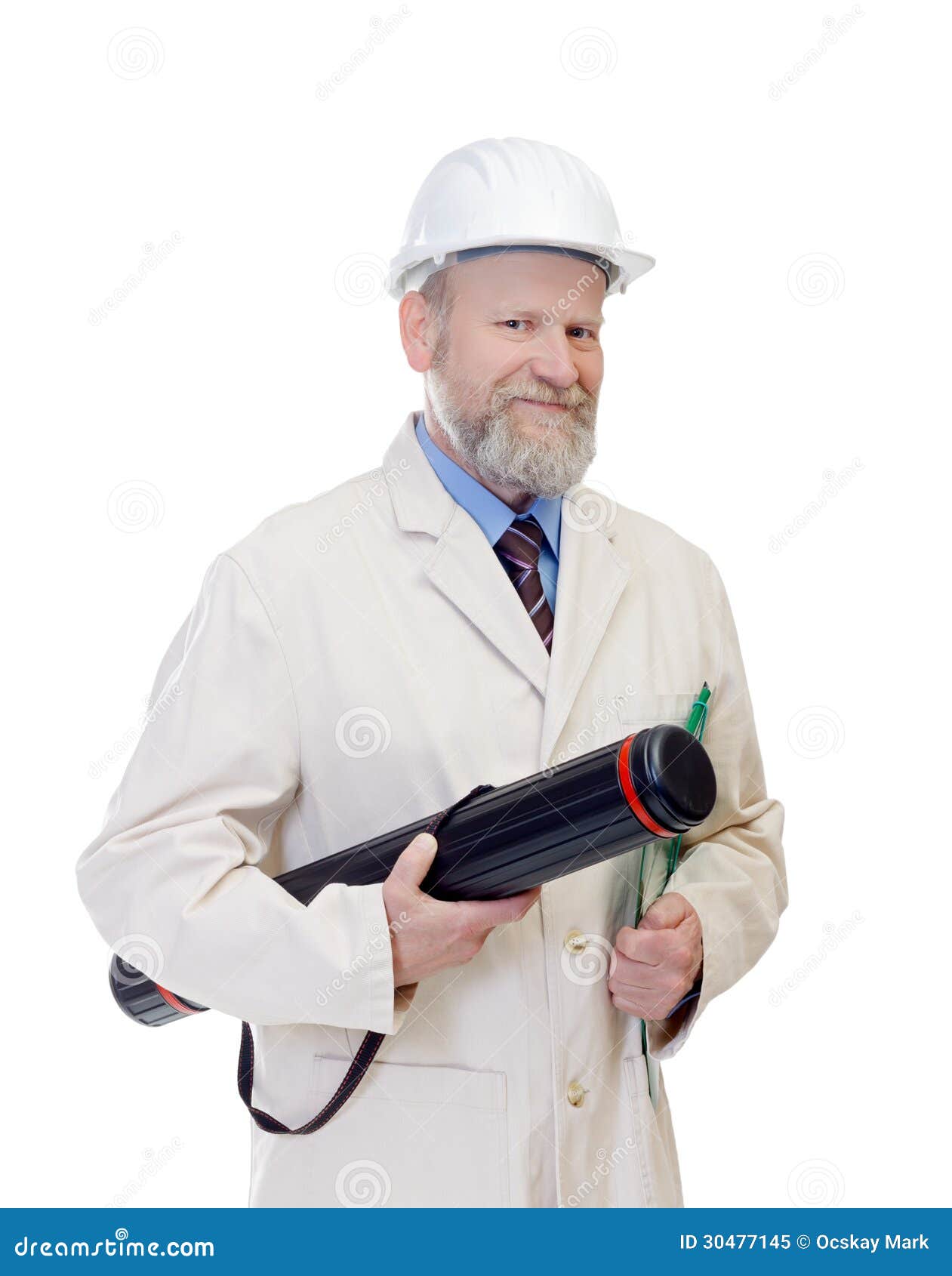 Smiling engineer stock image. Image of helmet, industrial - 30477145