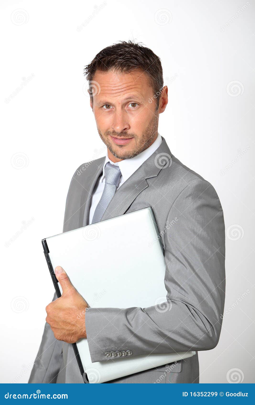 Smiling executive man stock image. Image of indoors, business - 16352299