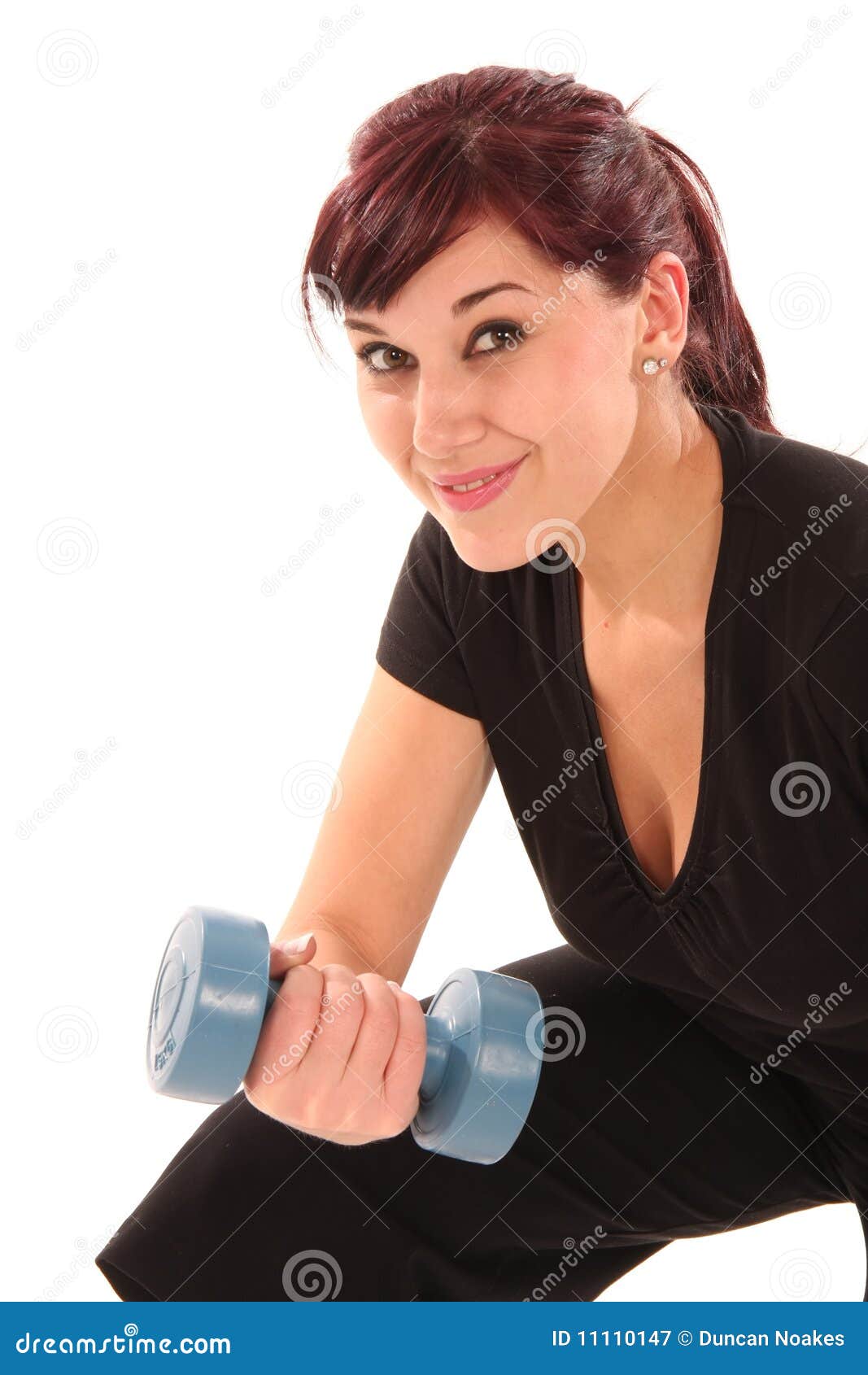 Smiling Exercise Beauty Girl Stock Image - Image of black, close: 11110147