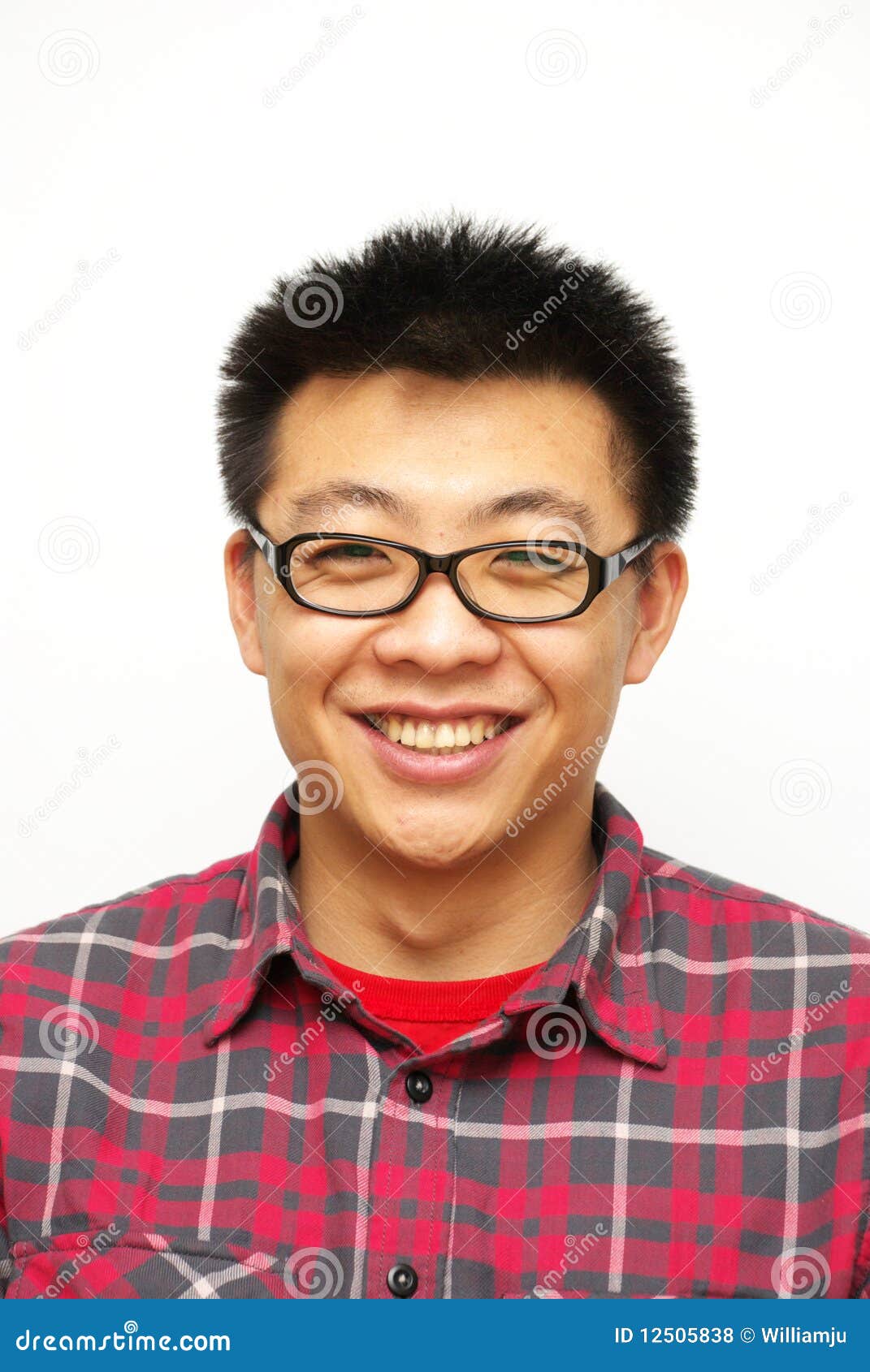 Smiling face stock photo. Image of asian, smile, nearsighted - 12505838