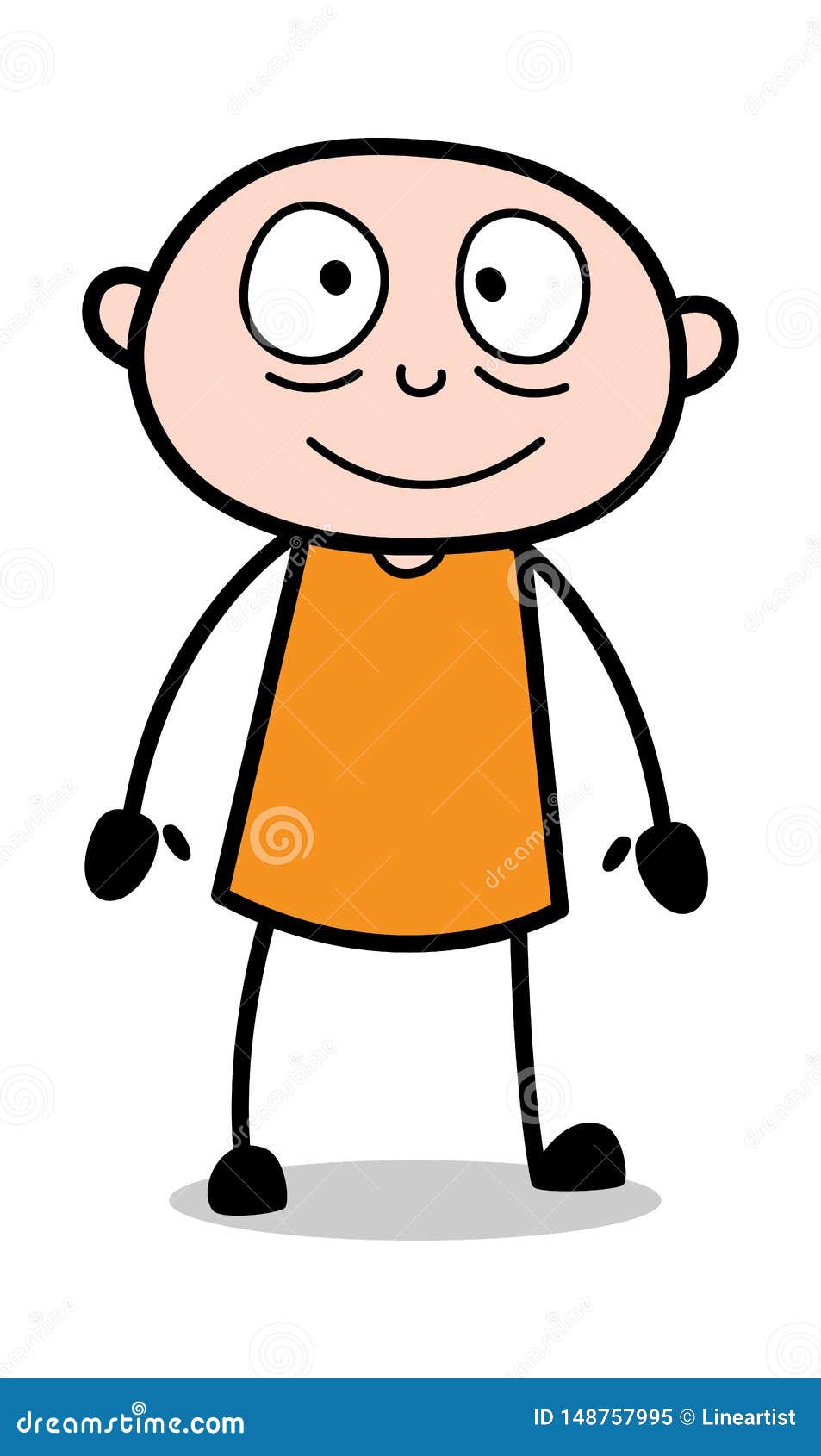 Smiling Face - Cartoon Thief Criminal Guy Vector Illustration Stock ...