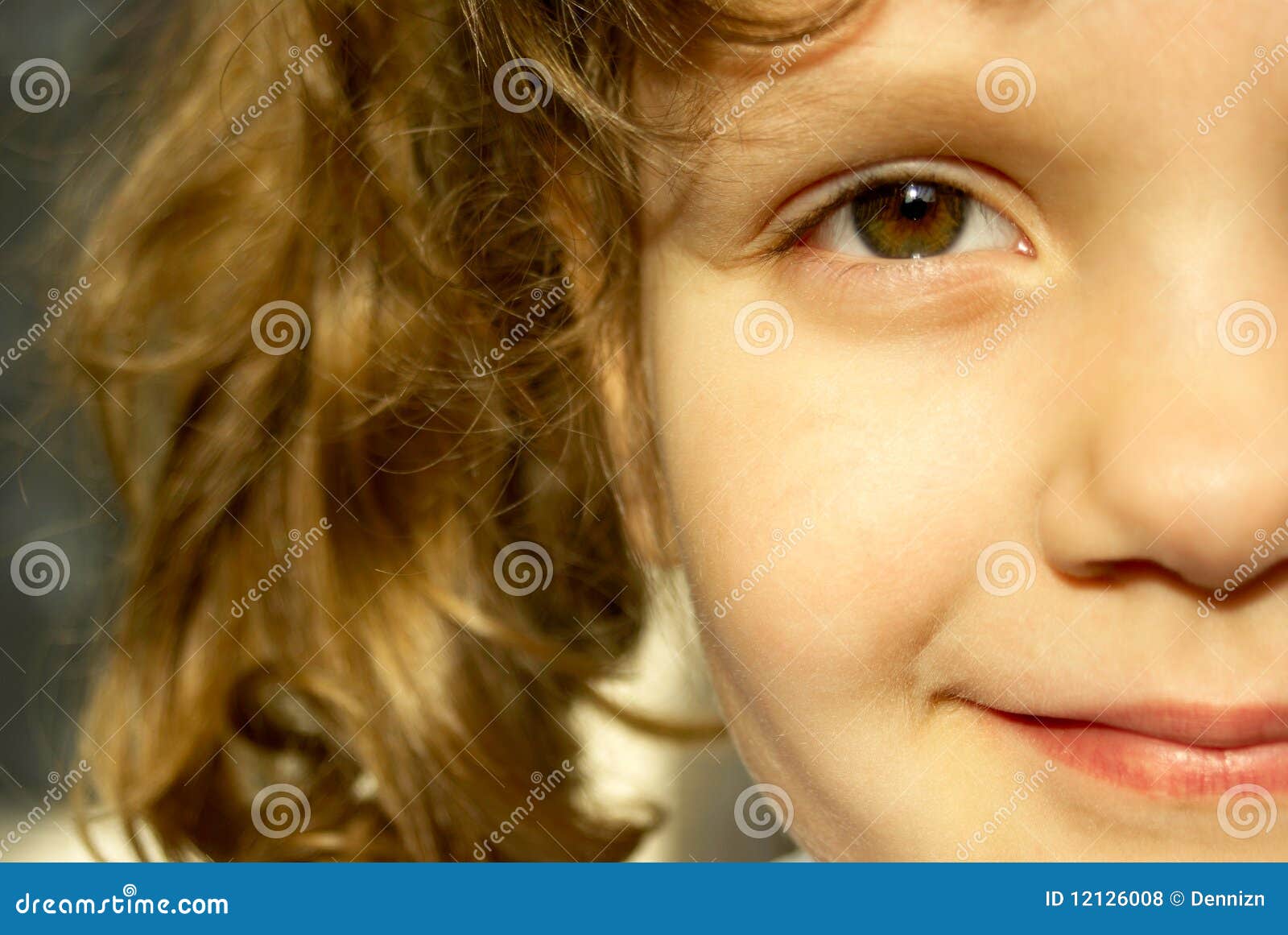 Smiling face of a child stock photo. Image of female - 12126008