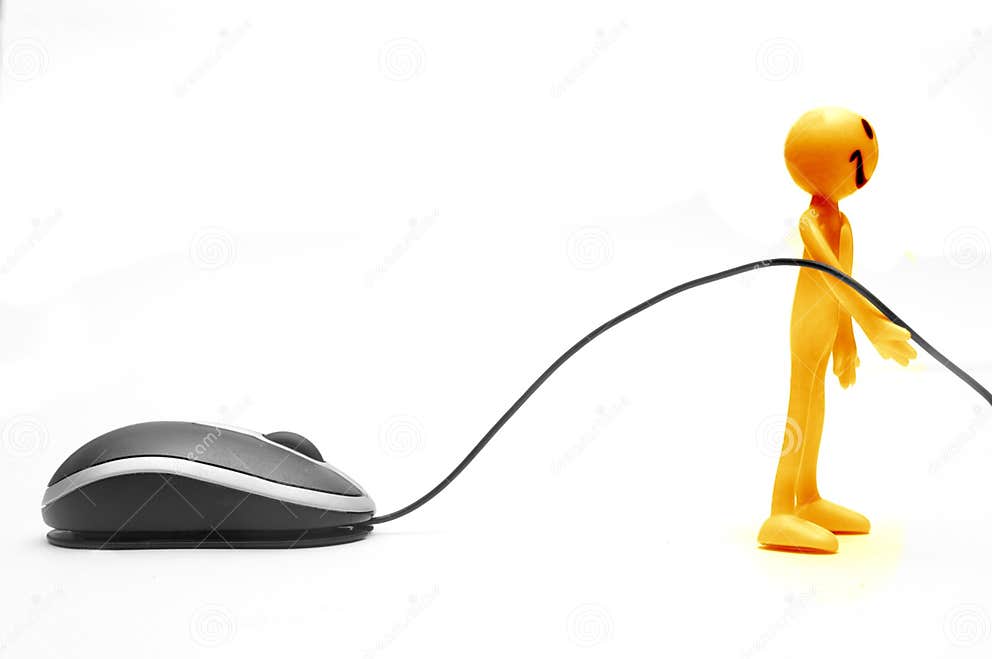 Smiling Face and Computer Mouse Stock Image - Image of button ...