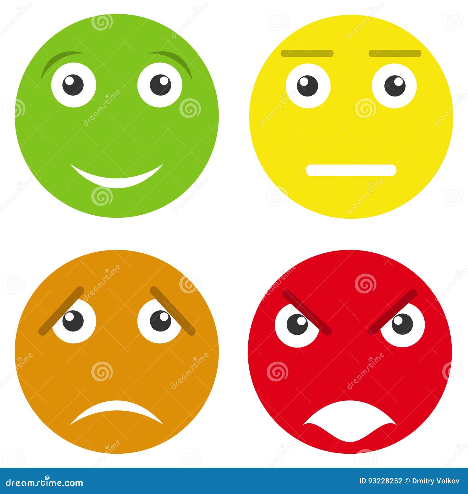 Smiling face evaluation stock illustration. Illustration of flat - 93228252