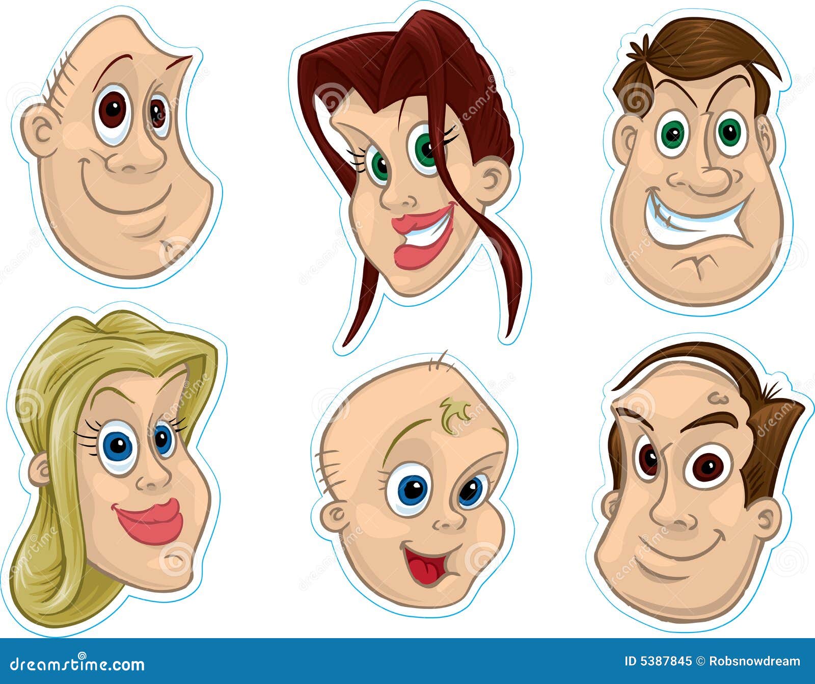 Smiling Face Fridge Magnet/Stickers #3 Stock Vector - Illustration of ...