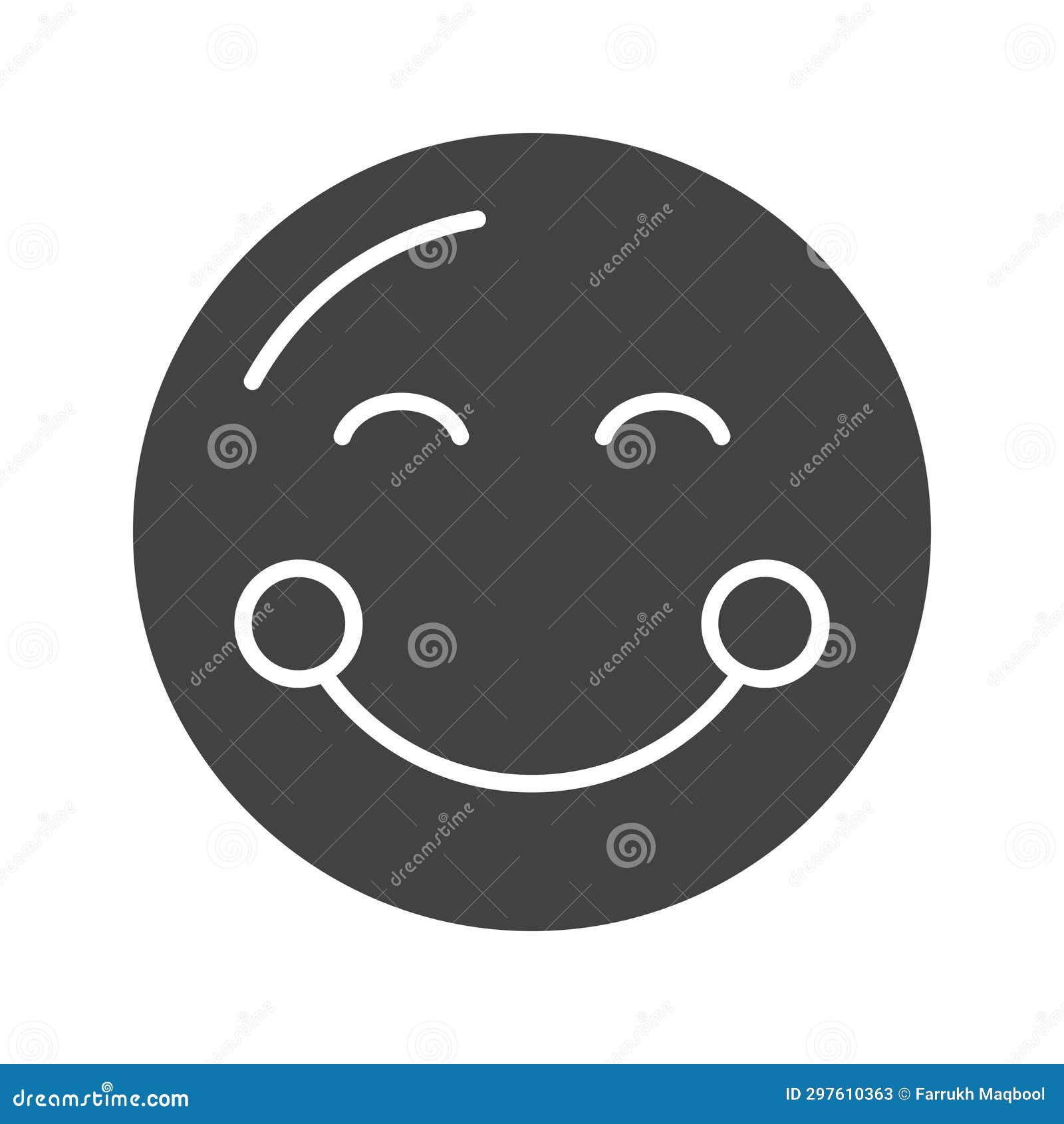 Smiling Face Icon Vector Image. Stock Illustration - Illustration of ...