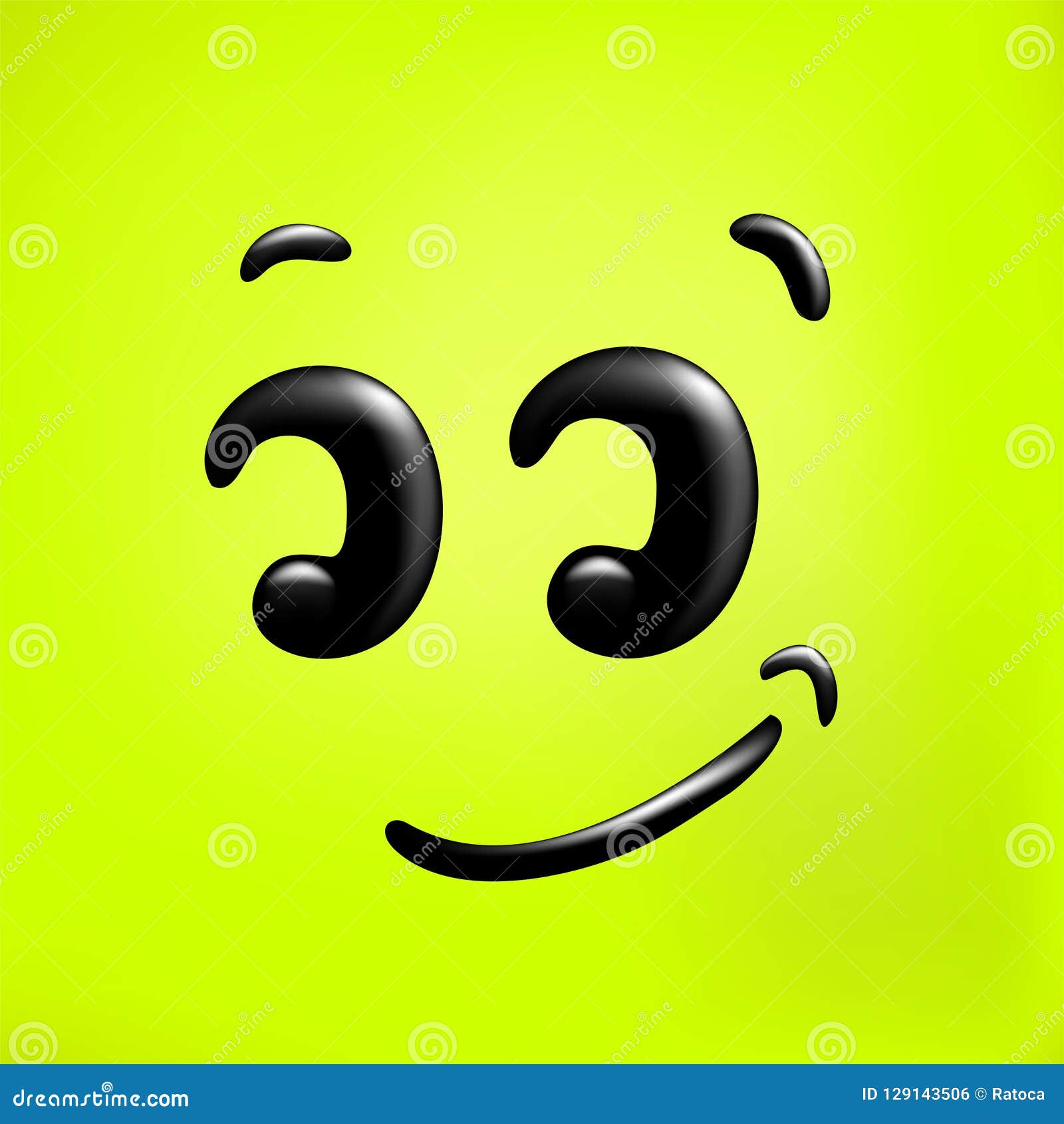 Smiling face illustration stock vector. Illustration of cheerful ...