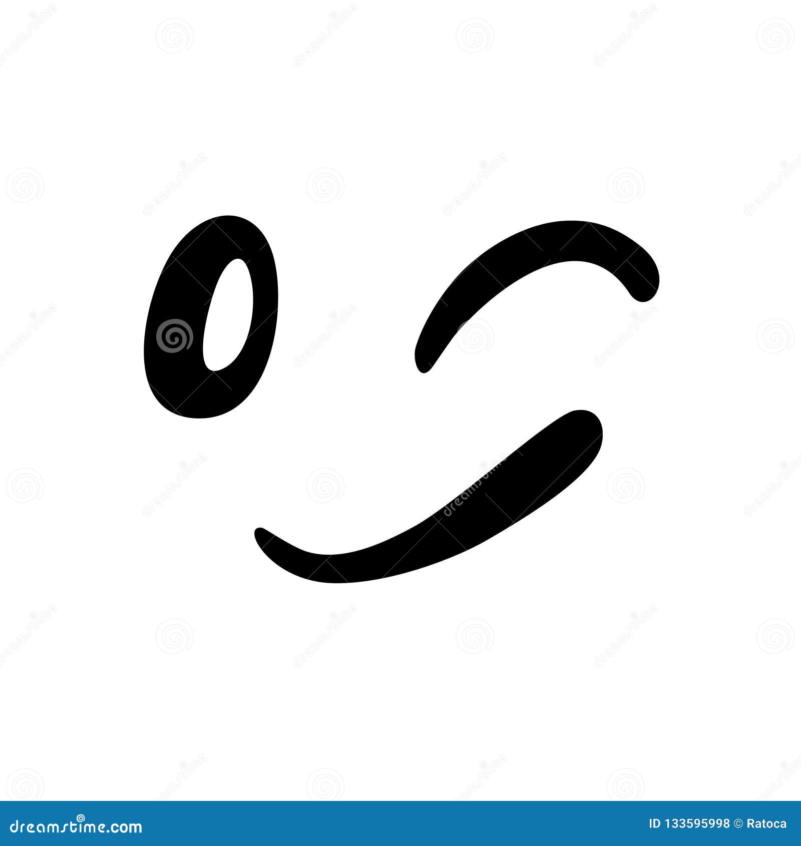 Smiling face illustration stock vector. Illustration of isolated ...