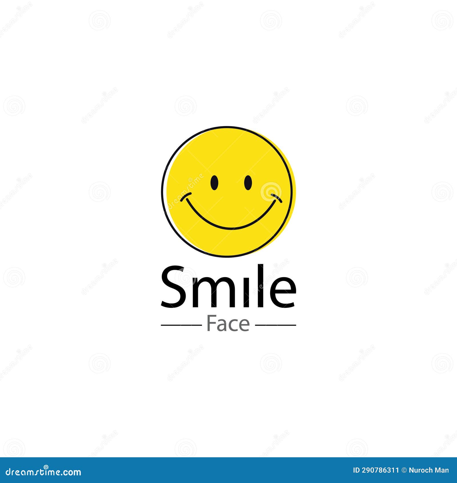 Smiling Face Logo Line Vector Icon Stock Vector - Illustration of ...
