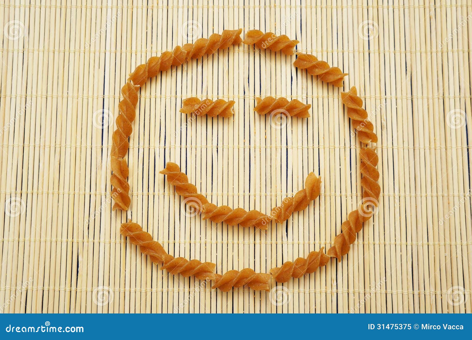 Smiling face stock image. Image of pasta, food, fusilli - 31475375