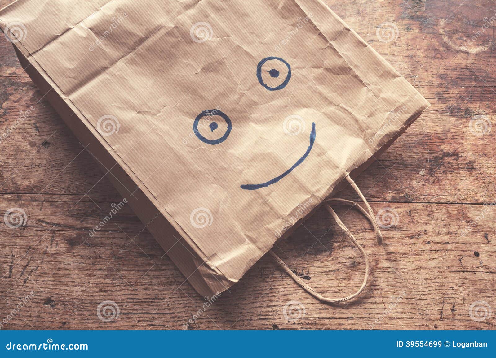 Smiling face on paperbag stock image. Image of mask, face - 39554699