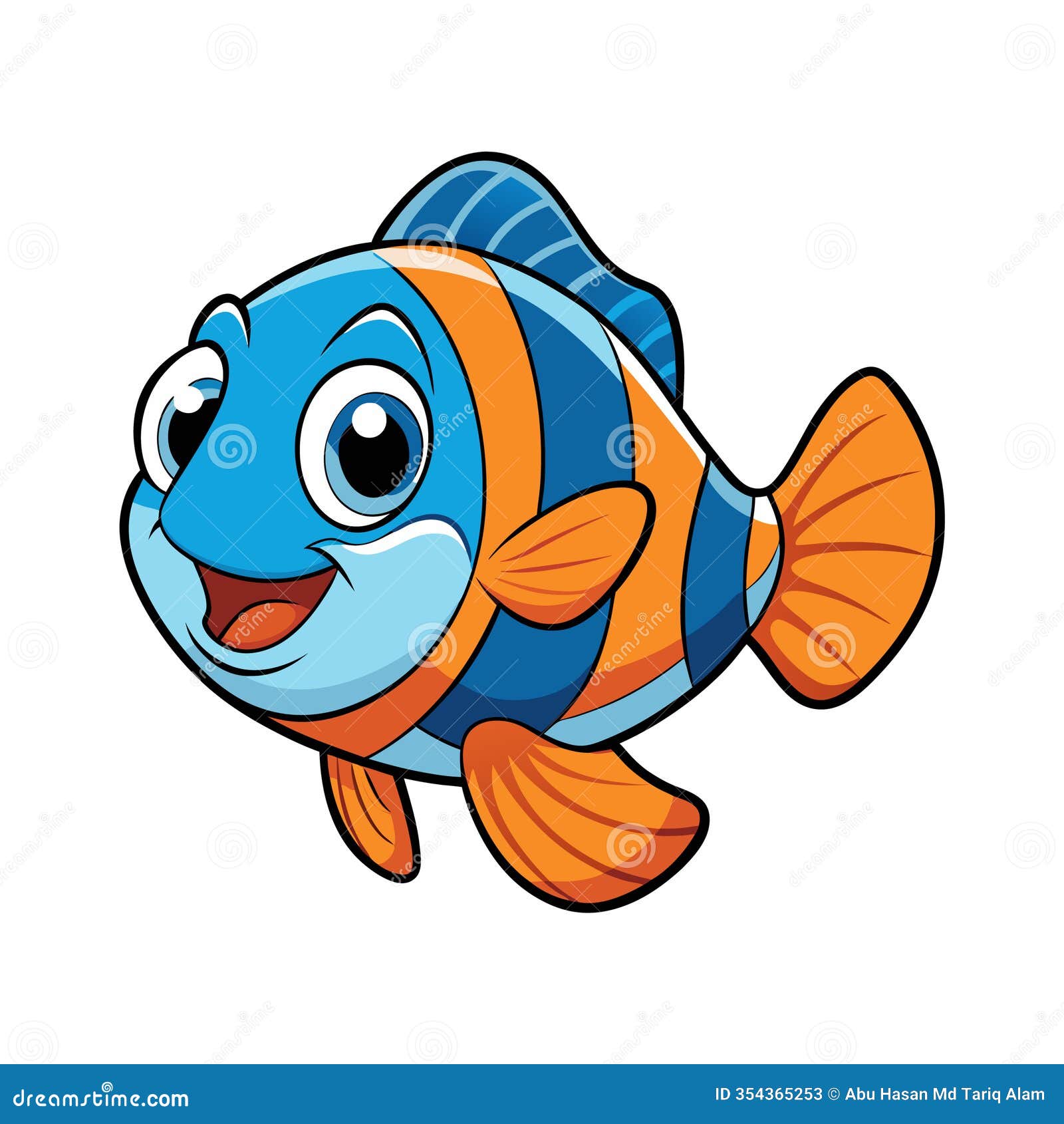 Cartoon Mandarin Fish | CartoonDealer.com #100730417