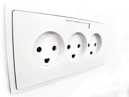 Smiling Faces of Electricity Stock Photo - Image of plug, plugs: 22476842