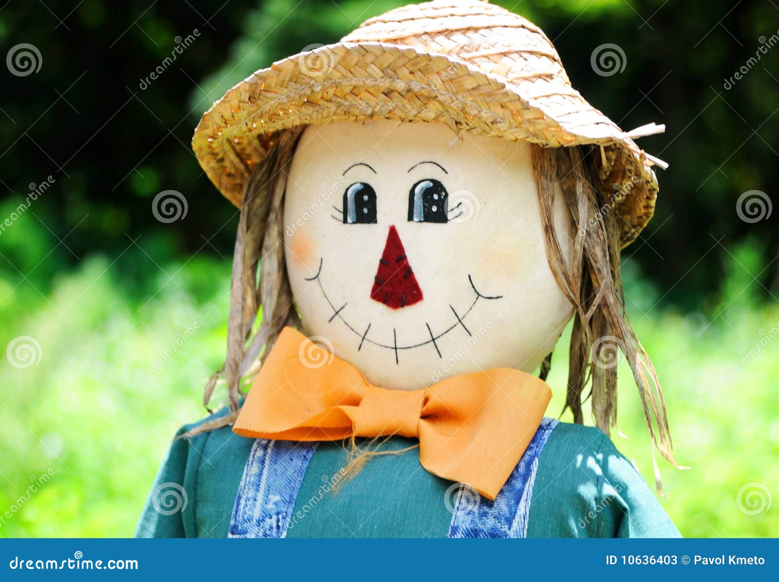 Smiling Fall Scarecrow Face Stock Image - Image of agriculture, face ...
