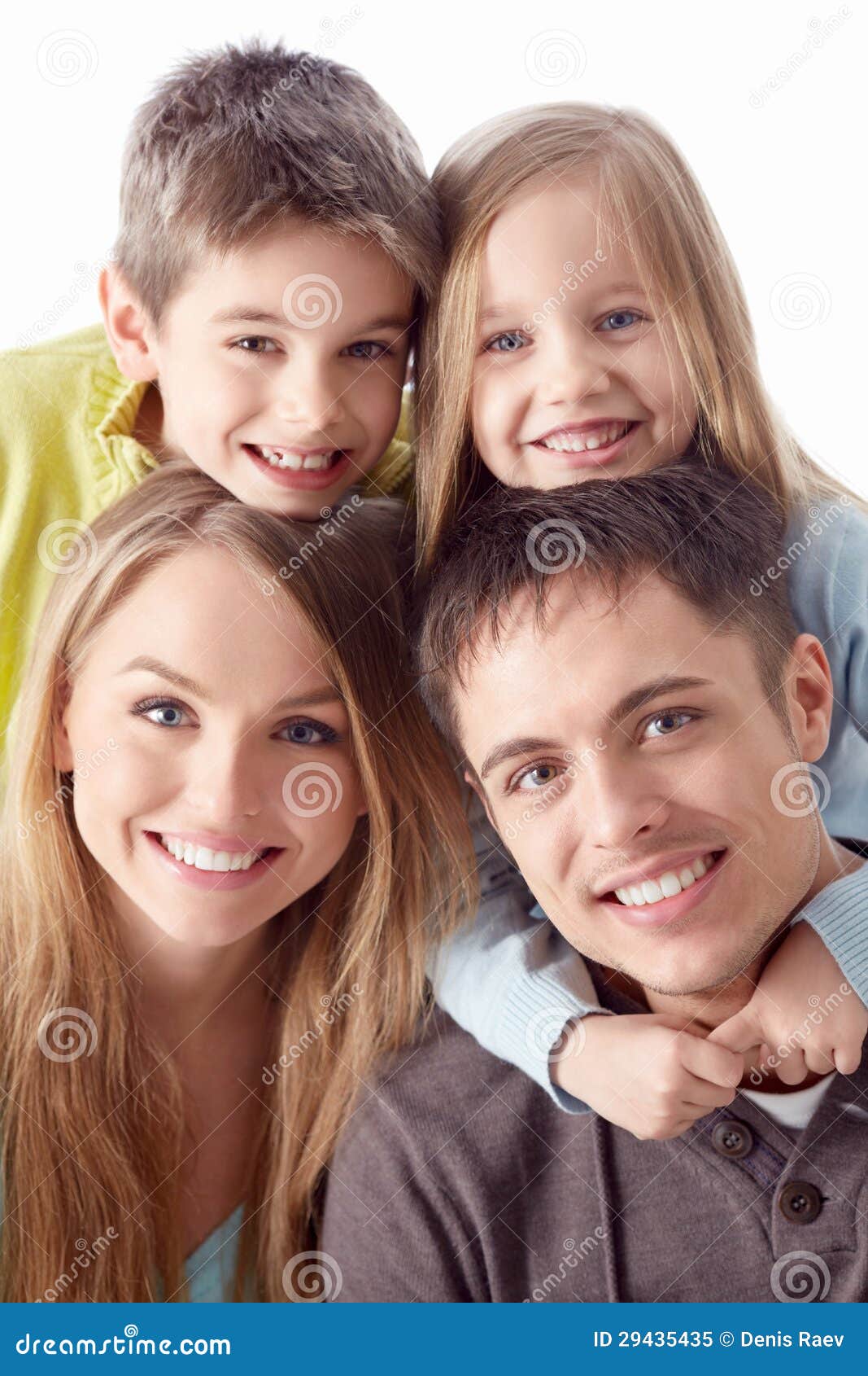 Smiling family stock image. Image of father, girls, family - 29435435