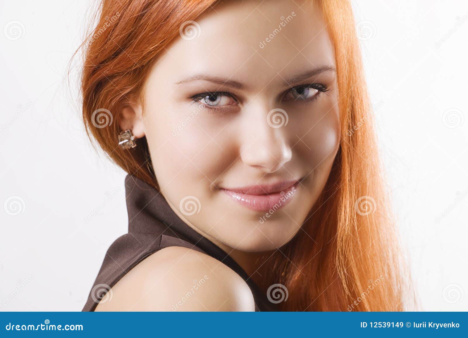 Smiling fashion model stock image. Image of adult, green - 12539149