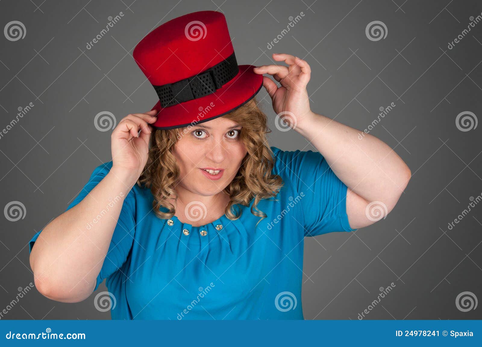 Smiling fat woman stock image. Image of lifestyle, emotion - 24978241