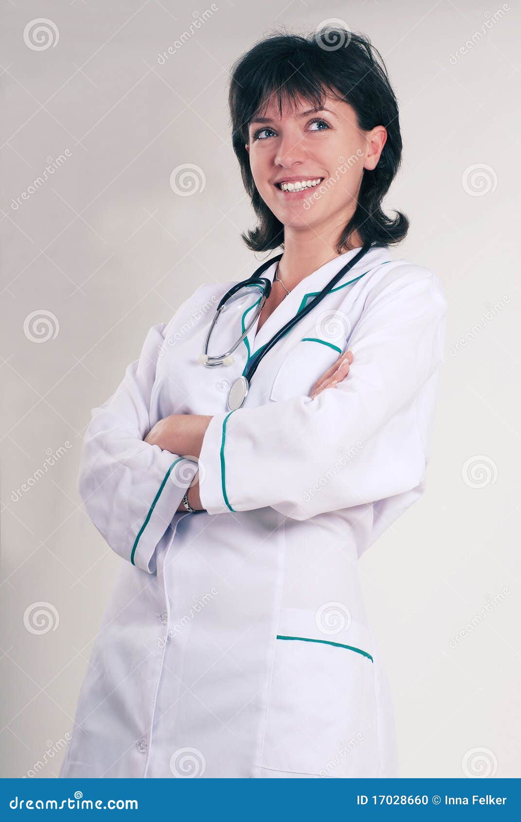 A smiling female doctor stock photo. Image of care, human - 17028660