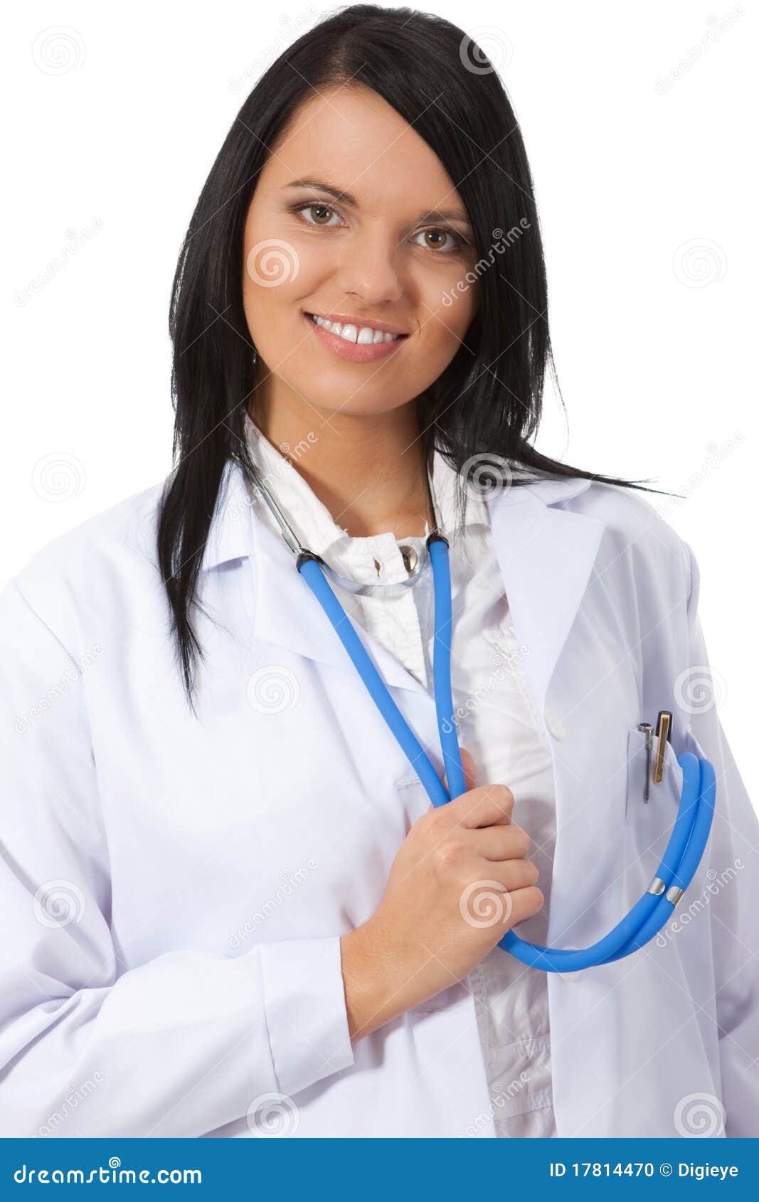 Smiling female doctor stock photo. Image of surgery, science - 17814470