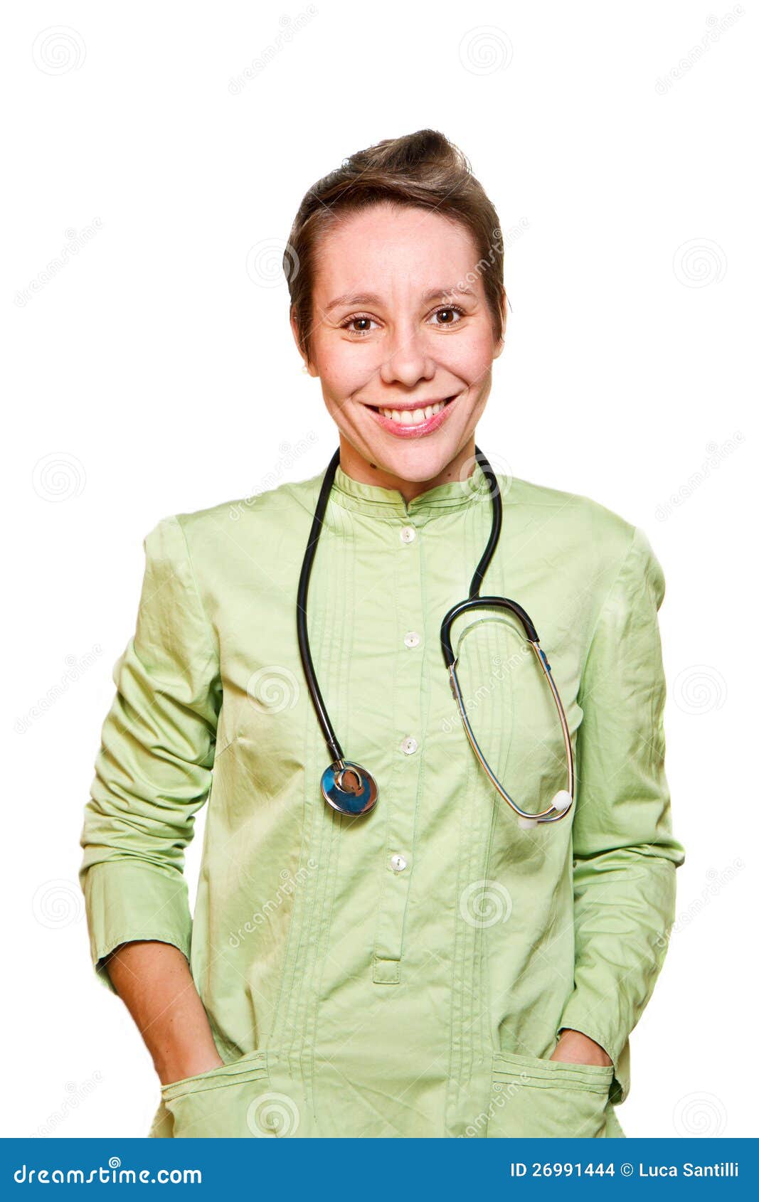 Smiling female doctor stock photo. Image of professional - 26991444