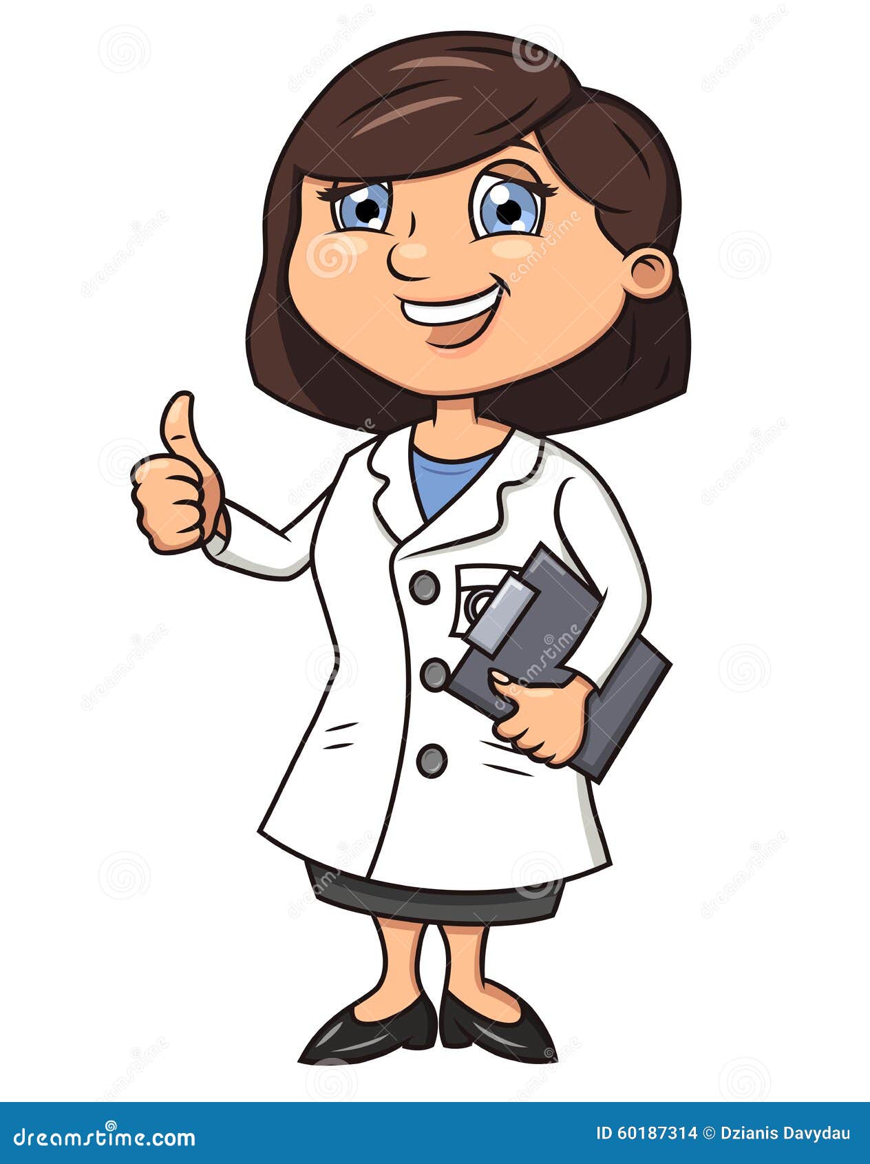 Smiling female doctor 2 stock vector. Illustration of character - 60187314