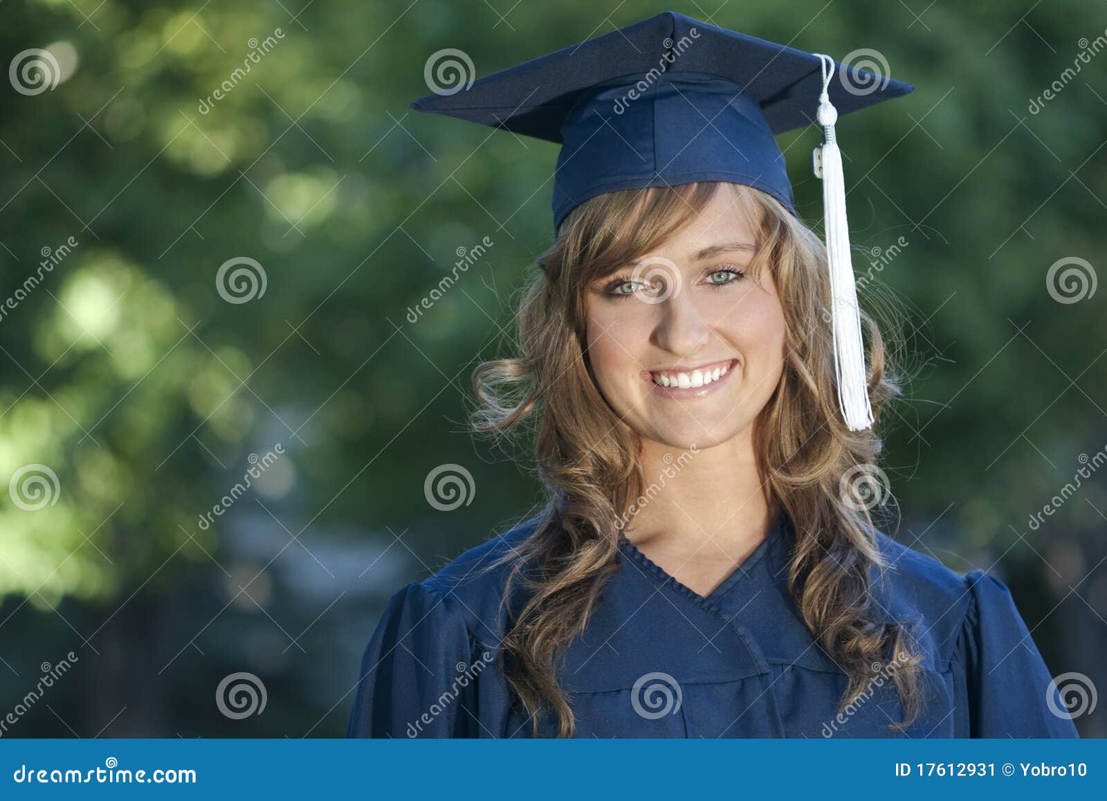 Smiling Female Graduate stock image. Image of attractive - 17612931