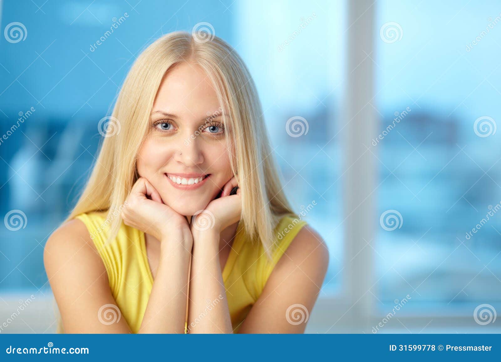 Smiling female stock photo. Image of blonde, beauty, caucasian - 31599778