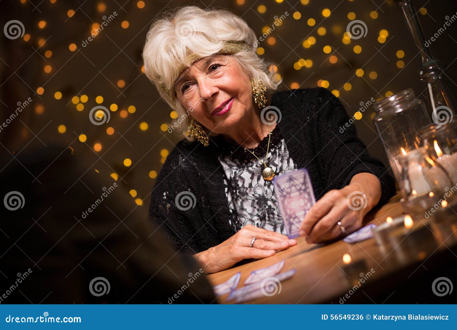 Smiling female seer stock photo. Image of belief, magic - 56549236