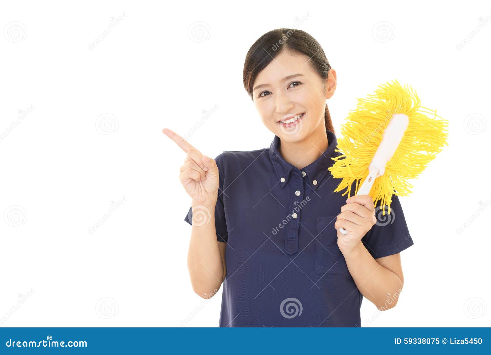 Smiling female worker stock image. Image of beautiful - 59338075