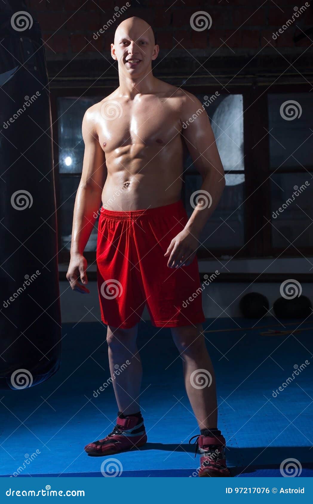 Smiling fighter stock photo. Image of aggression, fight - 97217076