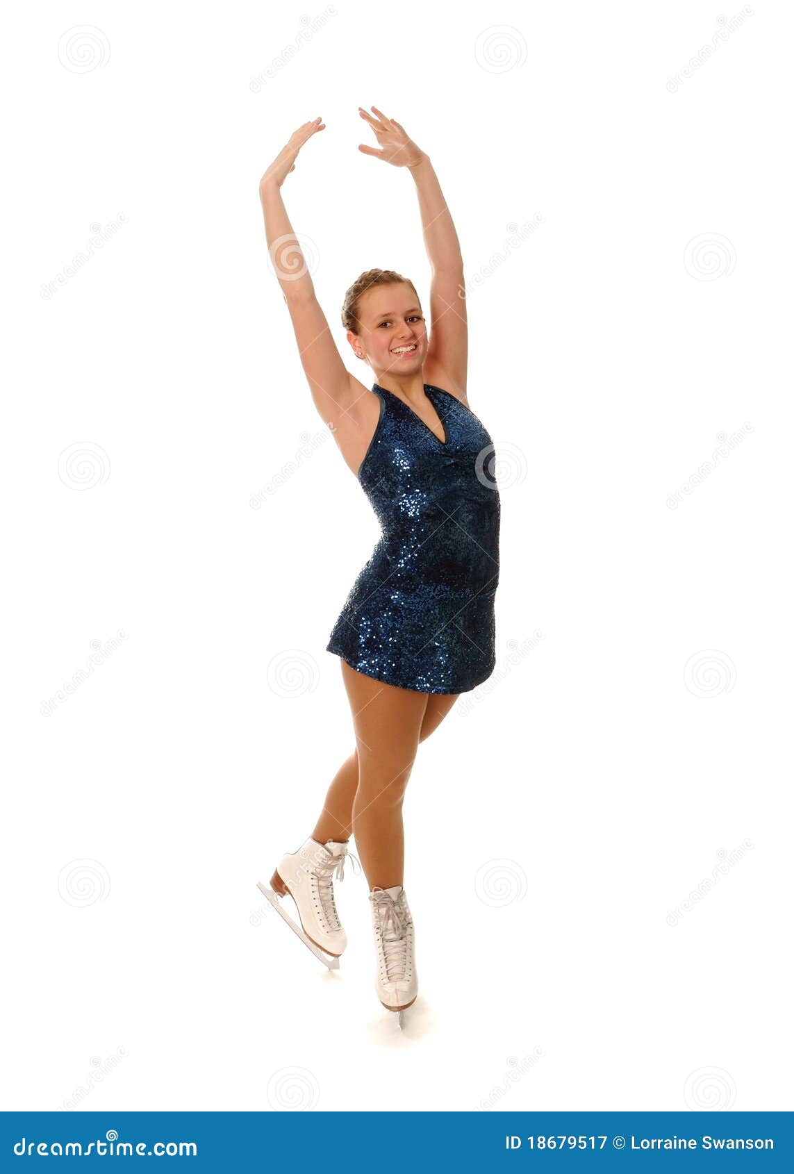 Smiling Figure Skater stock image. Image of girl, young - 18679517