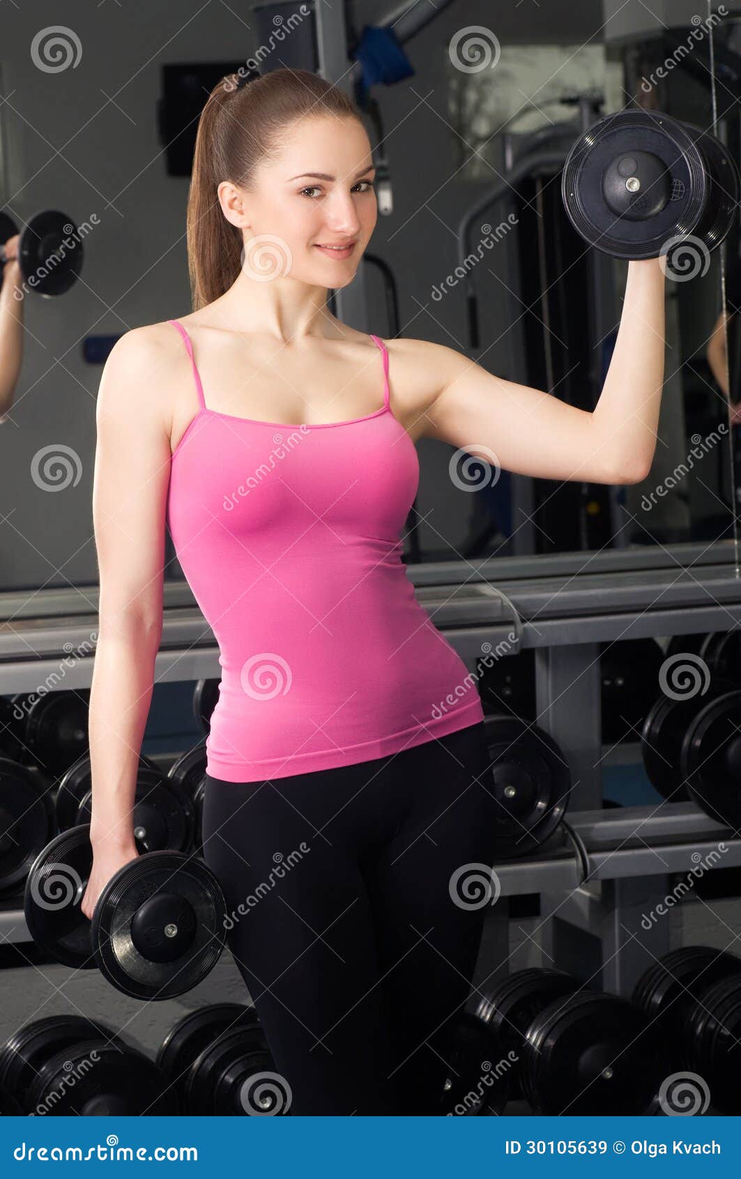 Smiling Fitness Woman Stock Image Image Of Lifestyle 30105639