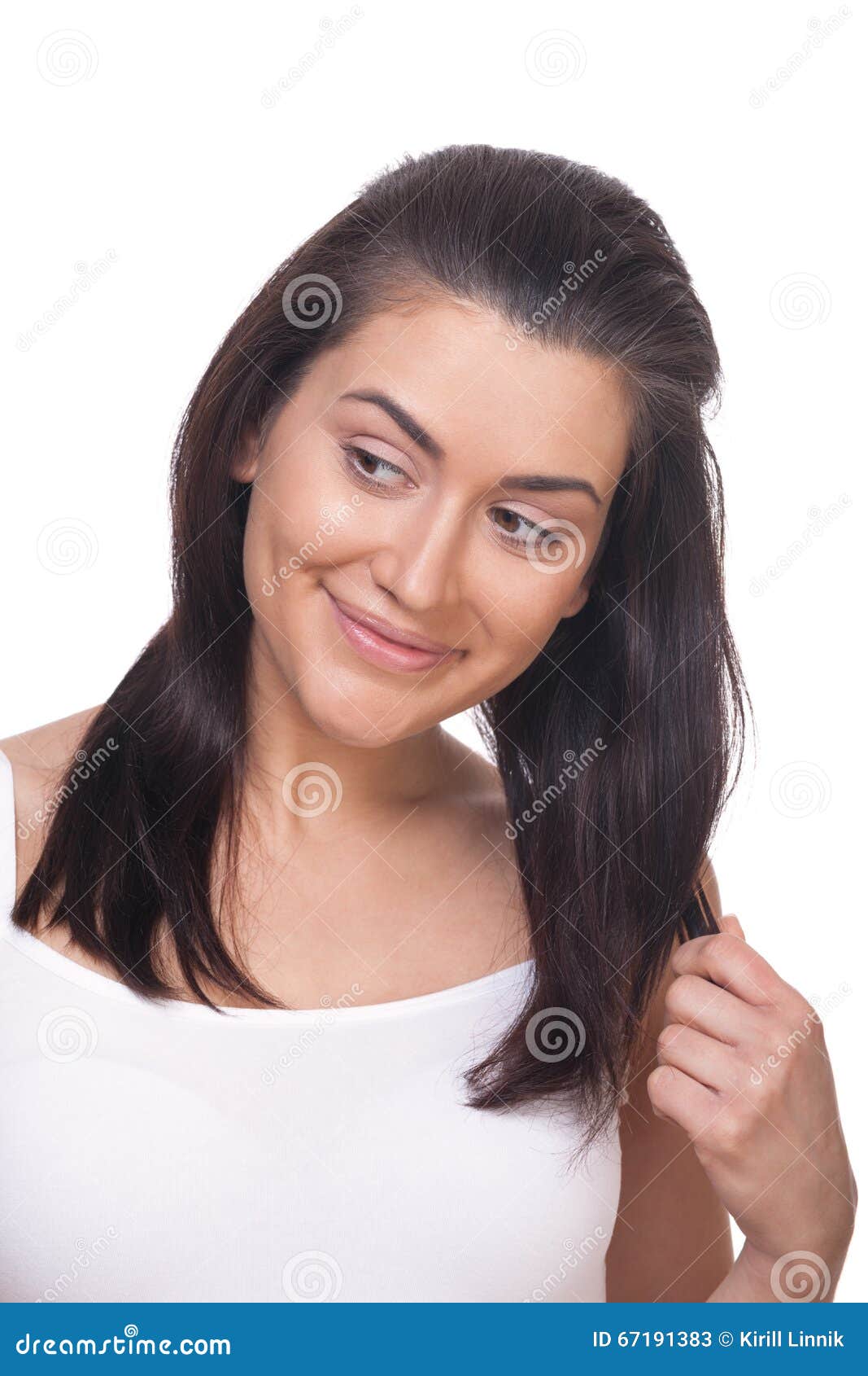 Smiling flirty girl stock image. Image of allure, adult - 67191383