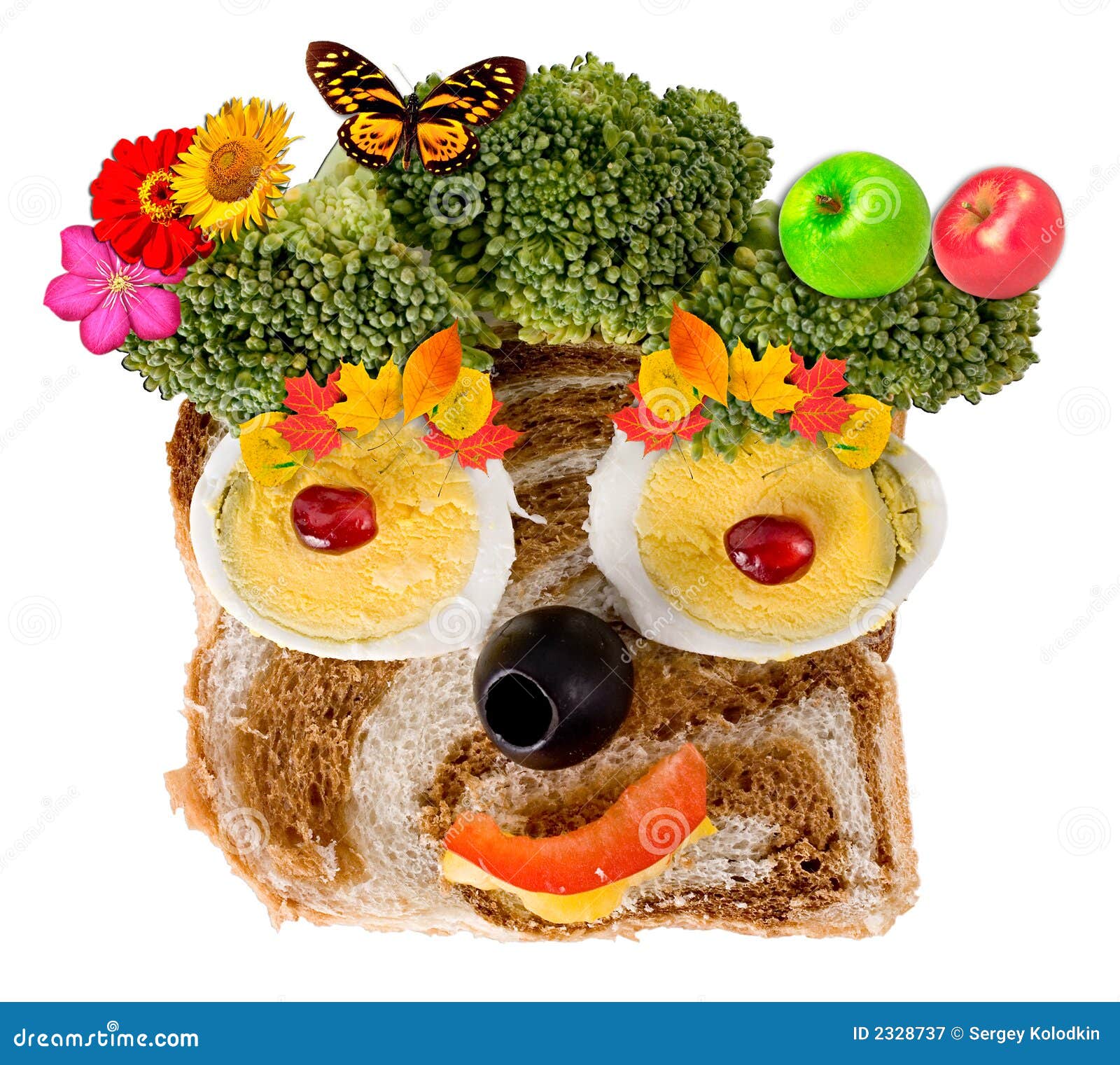 Smiling food face stock image. Image of food, smiley, happy - 2328737