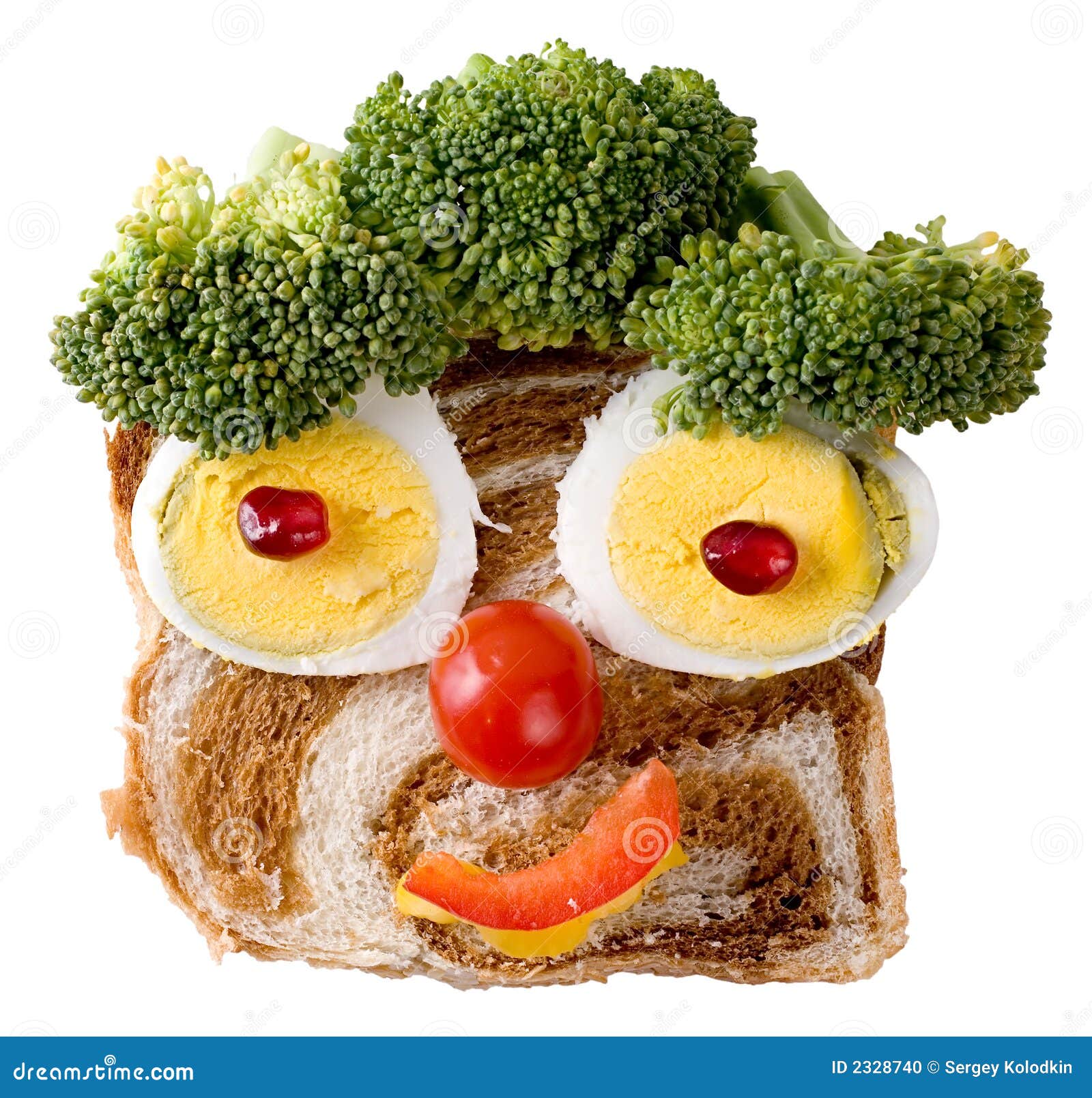 Smiling Food Face Stock Photo - Image: 2328740