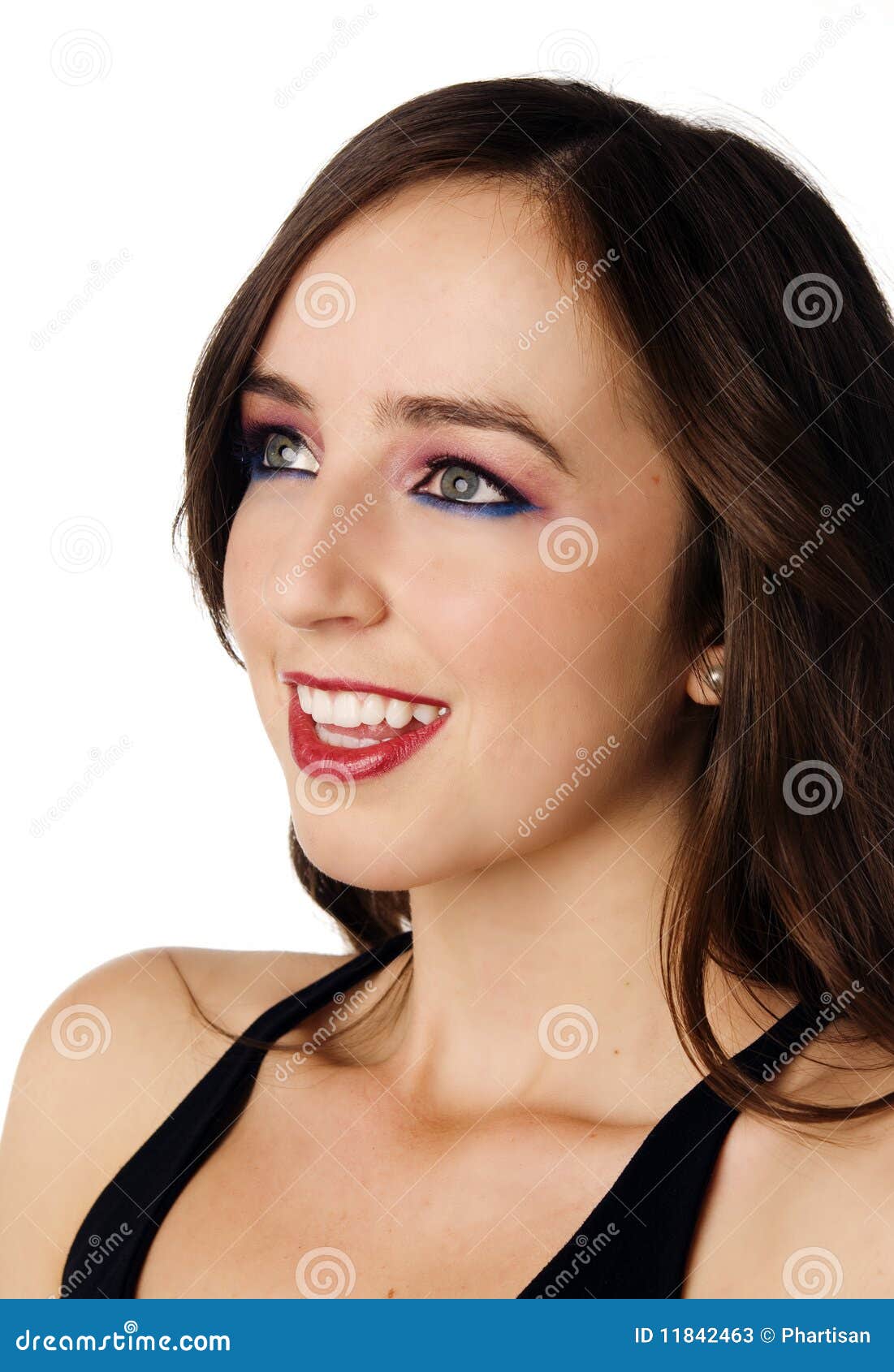 Smiling Friendly Young Woman Stock Image - Image of classy, beauty ...