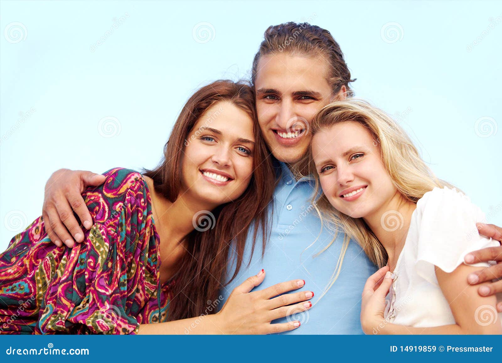 Smiling friends stock image. Image of fashion, friendly - 14919859