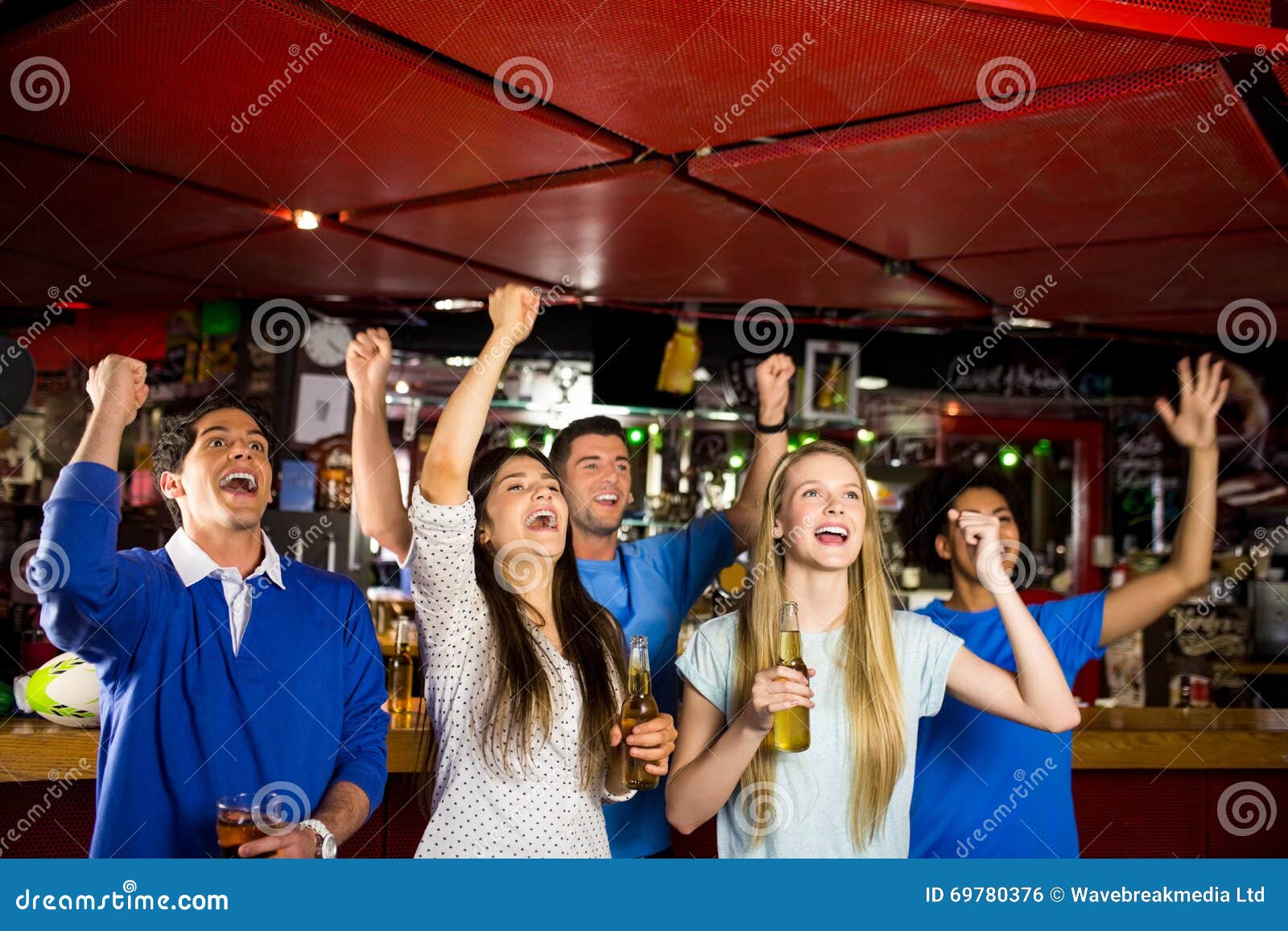 Smiling friends having fun stock photo. Image of caucasian - 69780376