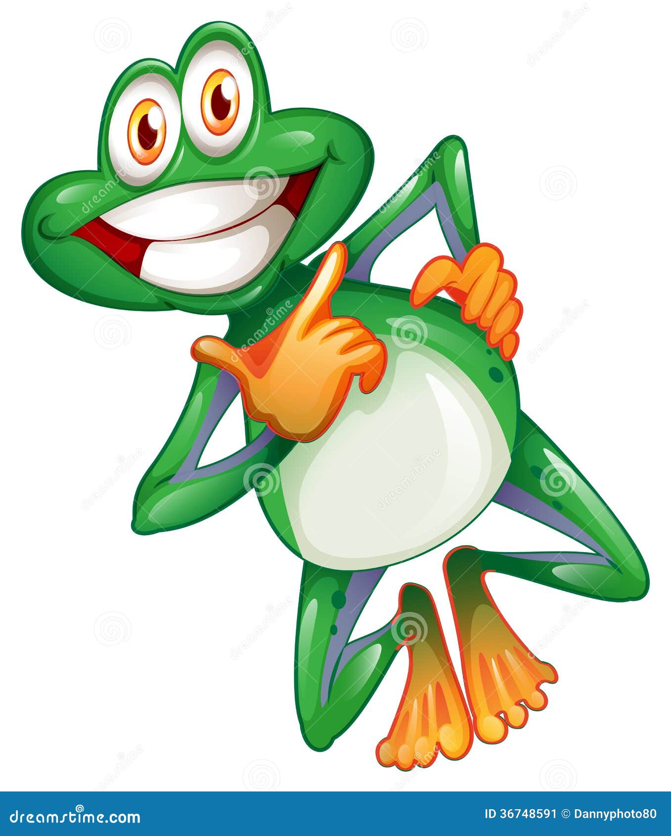 A smiling frog stock illustration. Illustration of living - 36748591