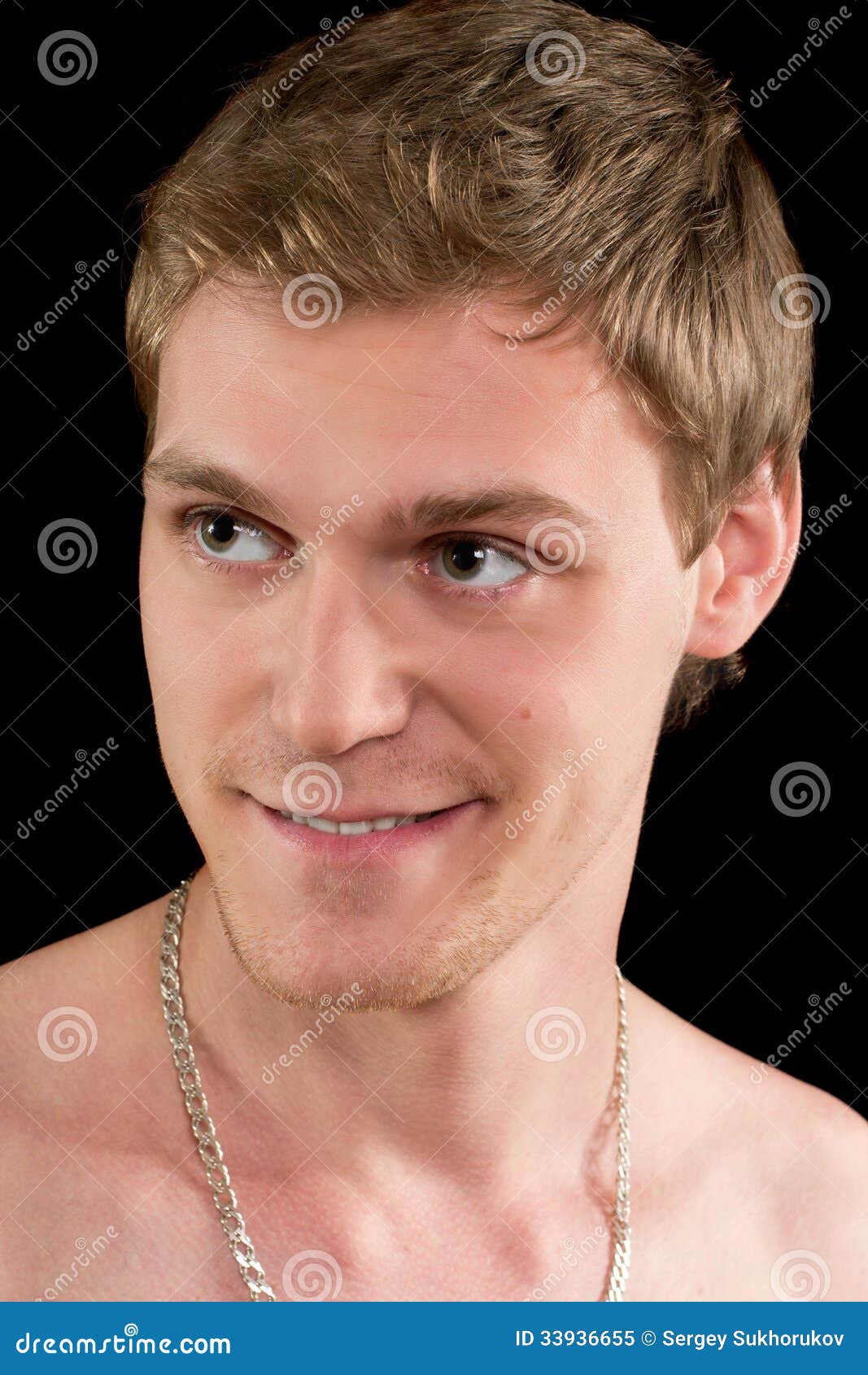 Smiling funny young man stock image. Image of attractive - 33936655